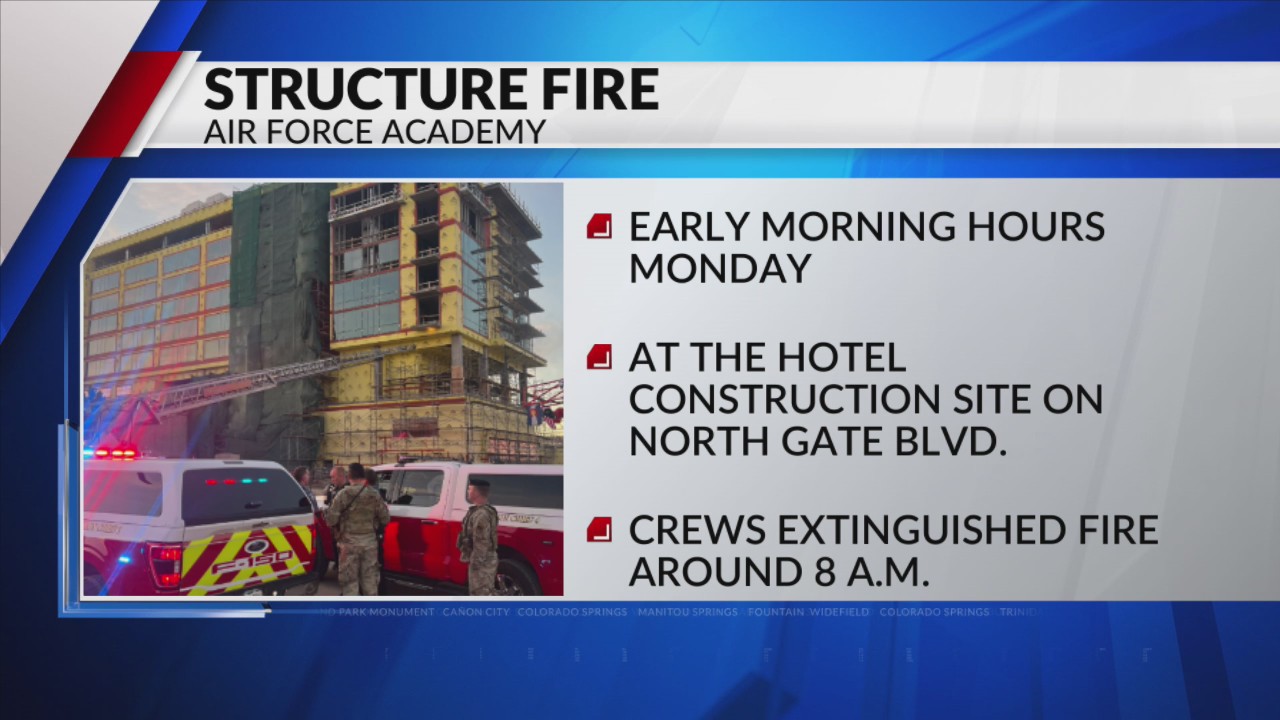 CSFD: Structure fire at USAFA hotel under construction – FOX21 News ...