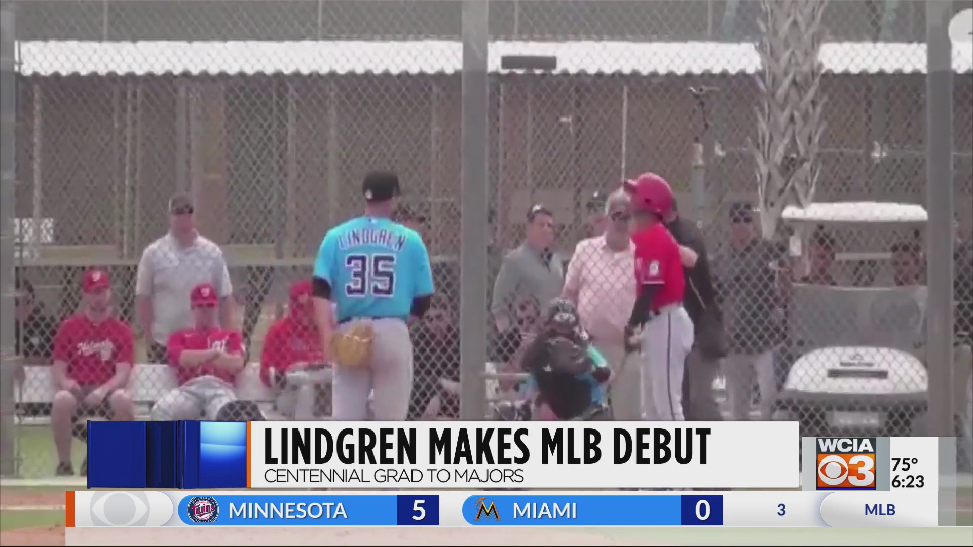Centennial grad Jeff Lindgren makes MLB debut – WCIA.com