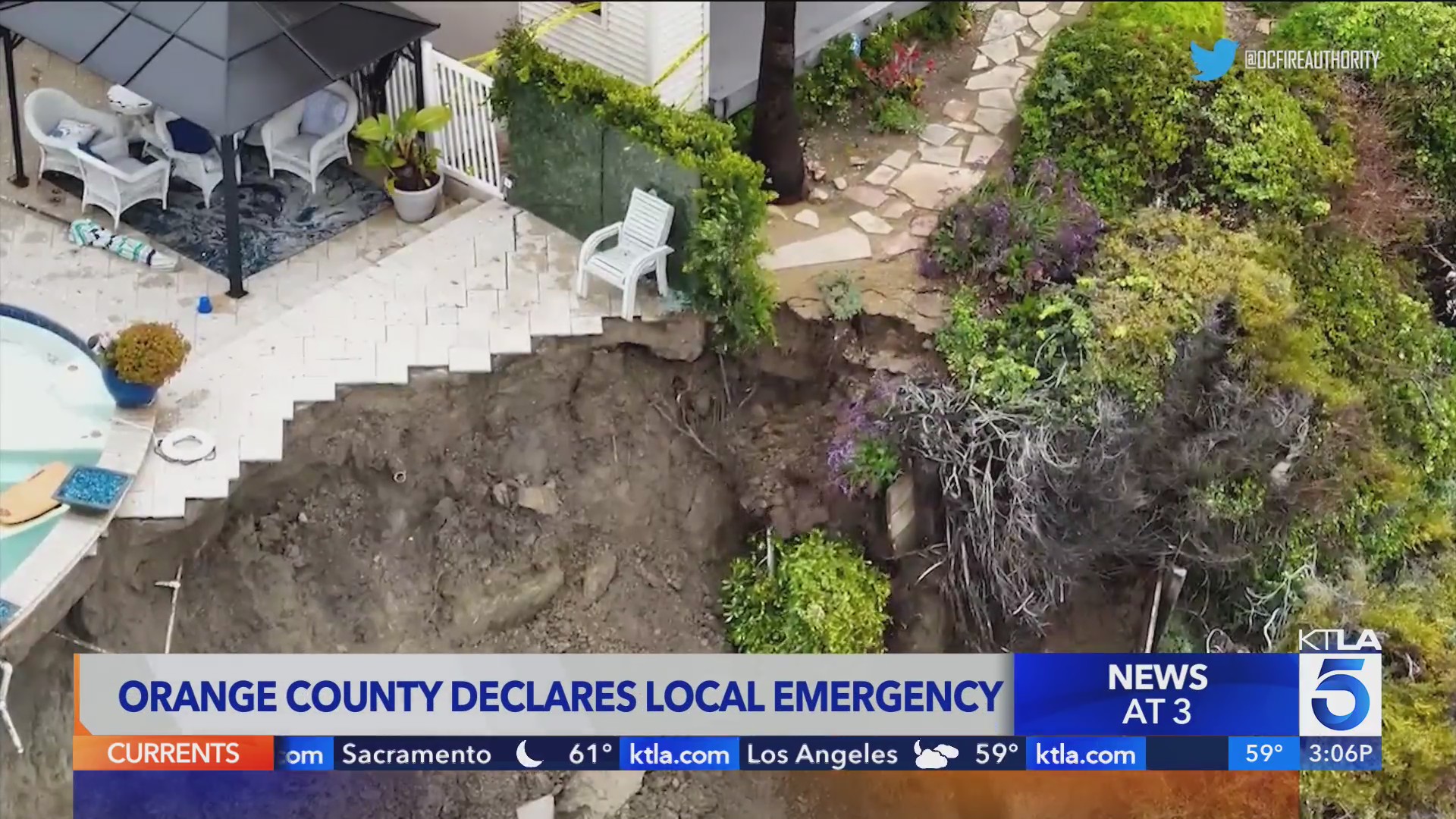 3 apartment buildings evacuated due to landslide in San Clemente – KTLA