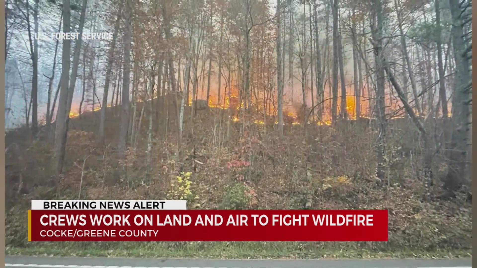 Crews work on land and air to fight wildfire in East Tennessee – WKRN ...