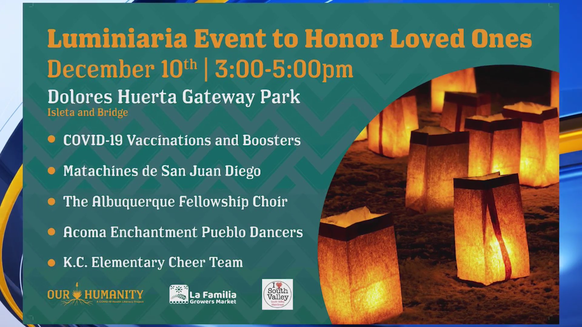 South Valley Mainstreet will be hosting Luminaria Event to honor loved ...