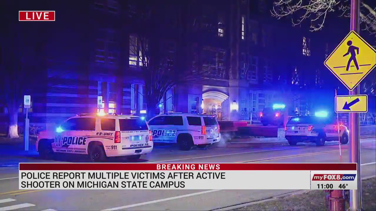 Police report multiple victims after active shooter at Michigan State ...