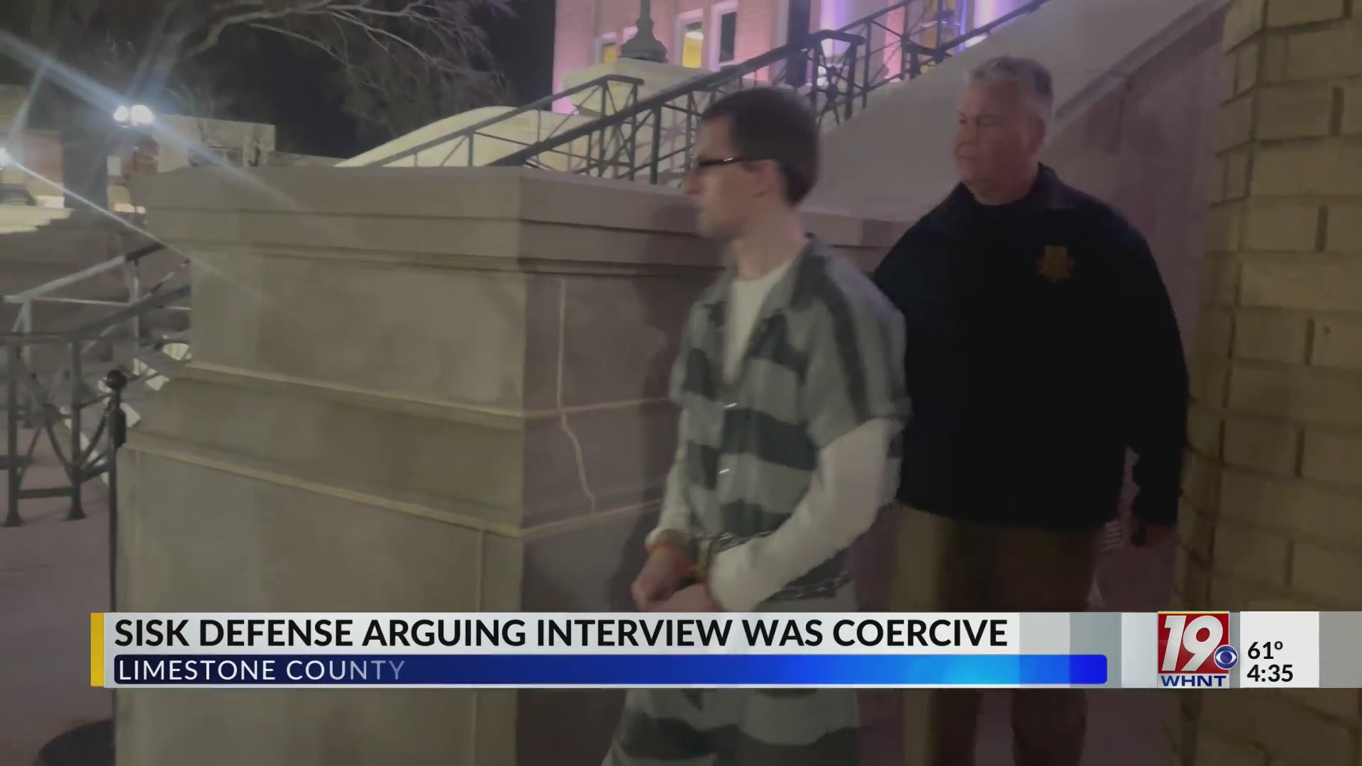 Sisk Defense Arguing Interview was Coercive — 4:30 p.m. – WHNT.com