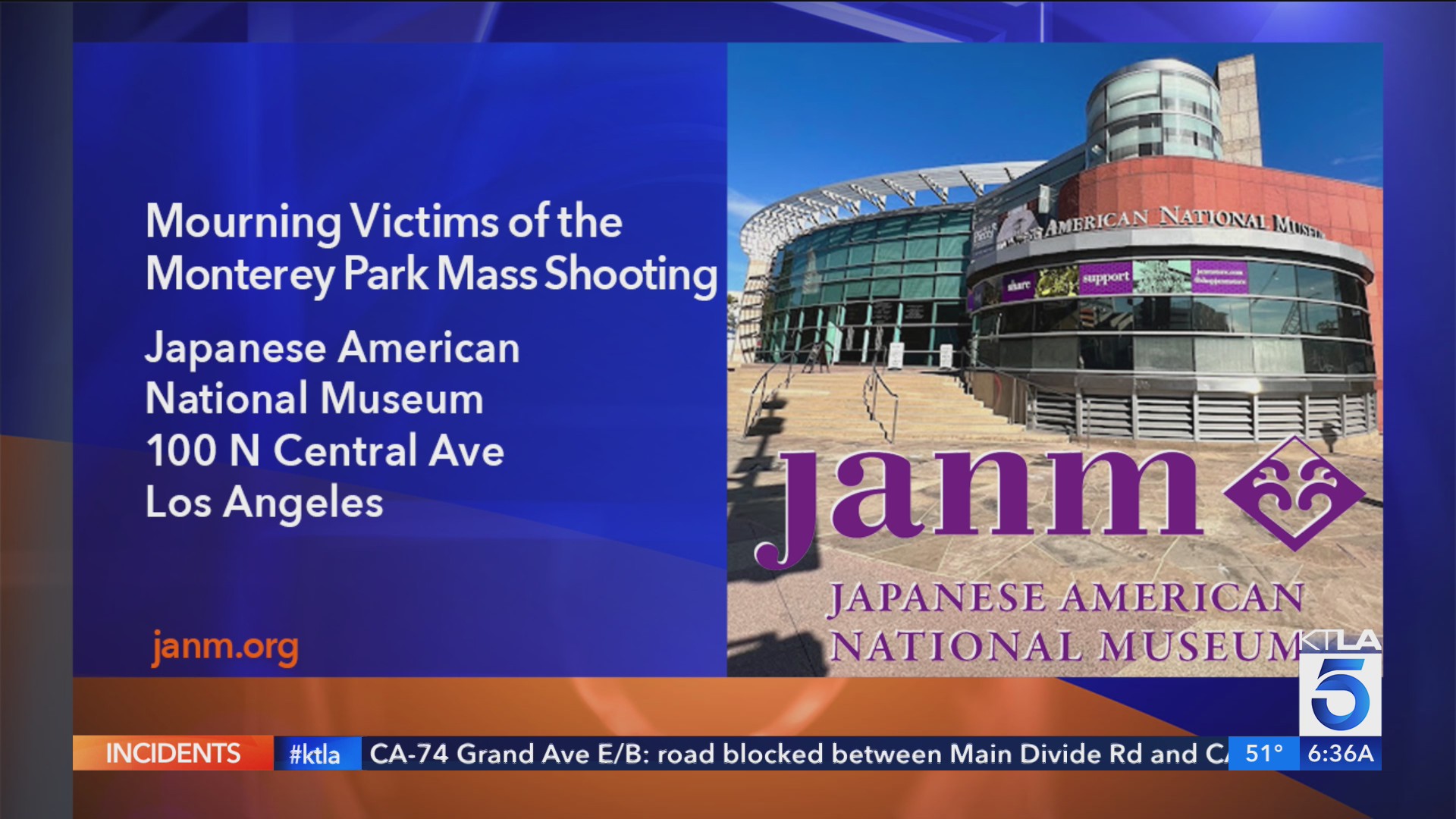 Monterey Park Tribute – Japanese American National Museum – KTLA