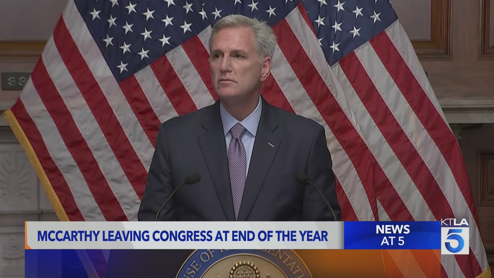 Kevin Mccarthy To Depart House At The End Of 2023 Ktla