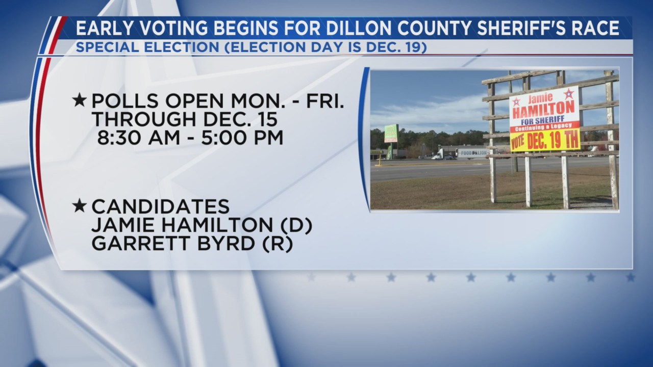 Early voting underway in special election to pick new Dillon County ...