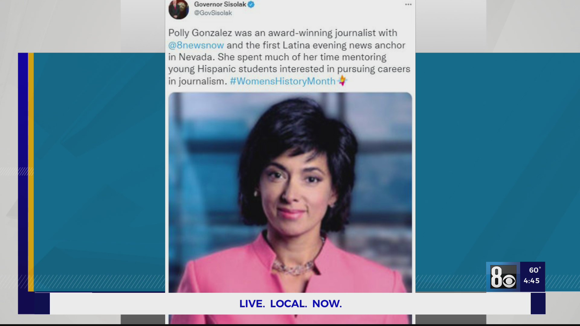 Remembering news anchor Polly Gonzalez – KLAS