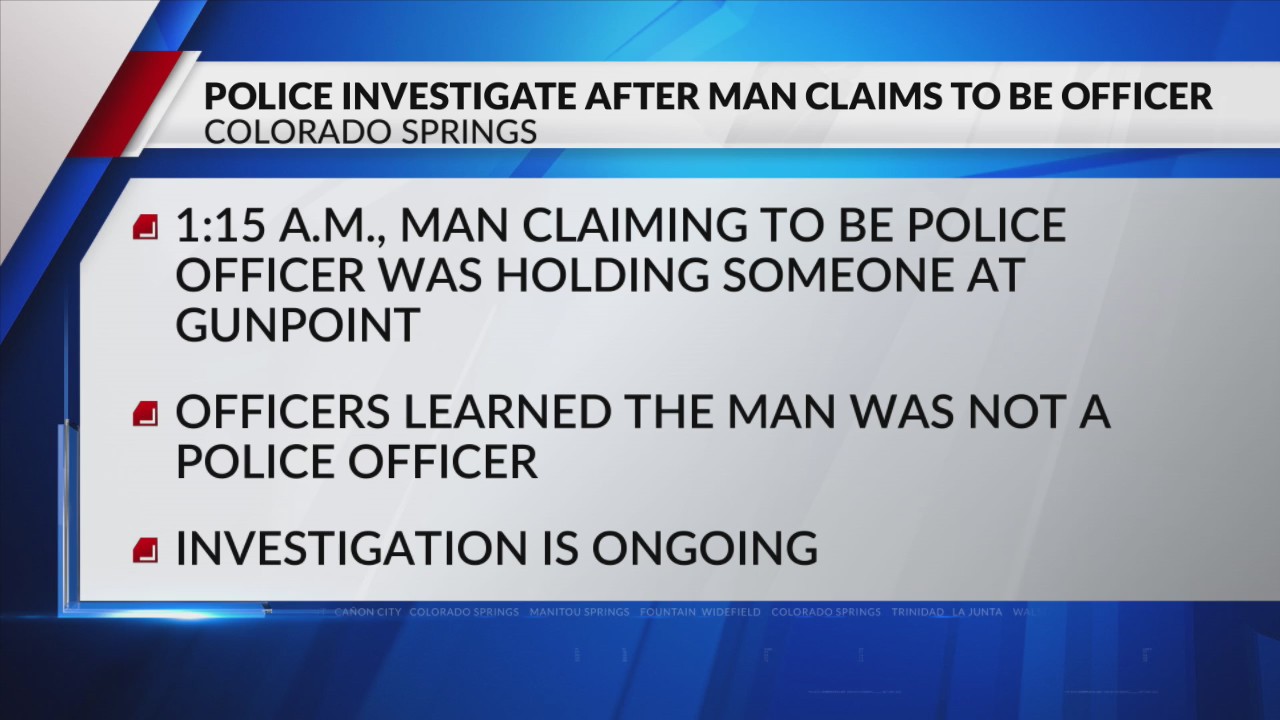 Man claiming to be officer reportedly holds someone at gunpoint – FOX21 ...