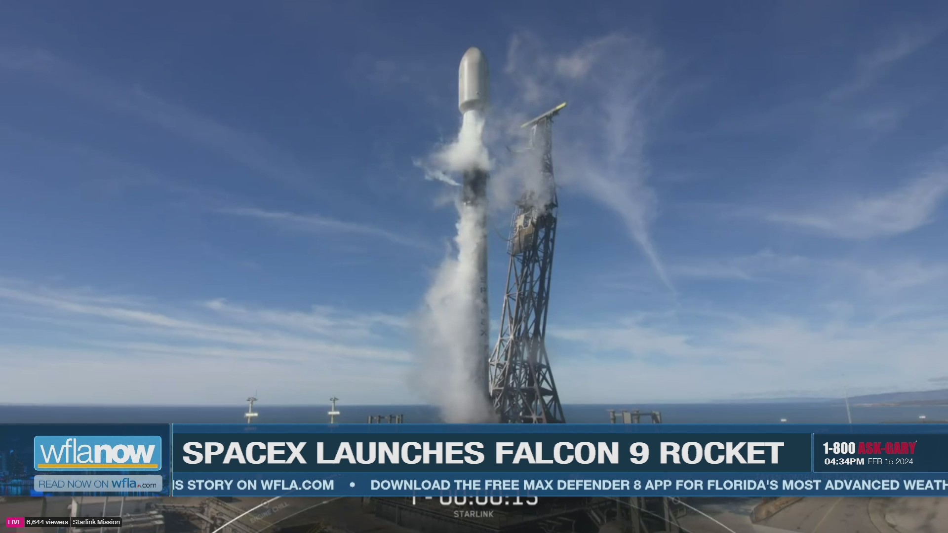 Starlink Launch 2-15-2023 – WFLA