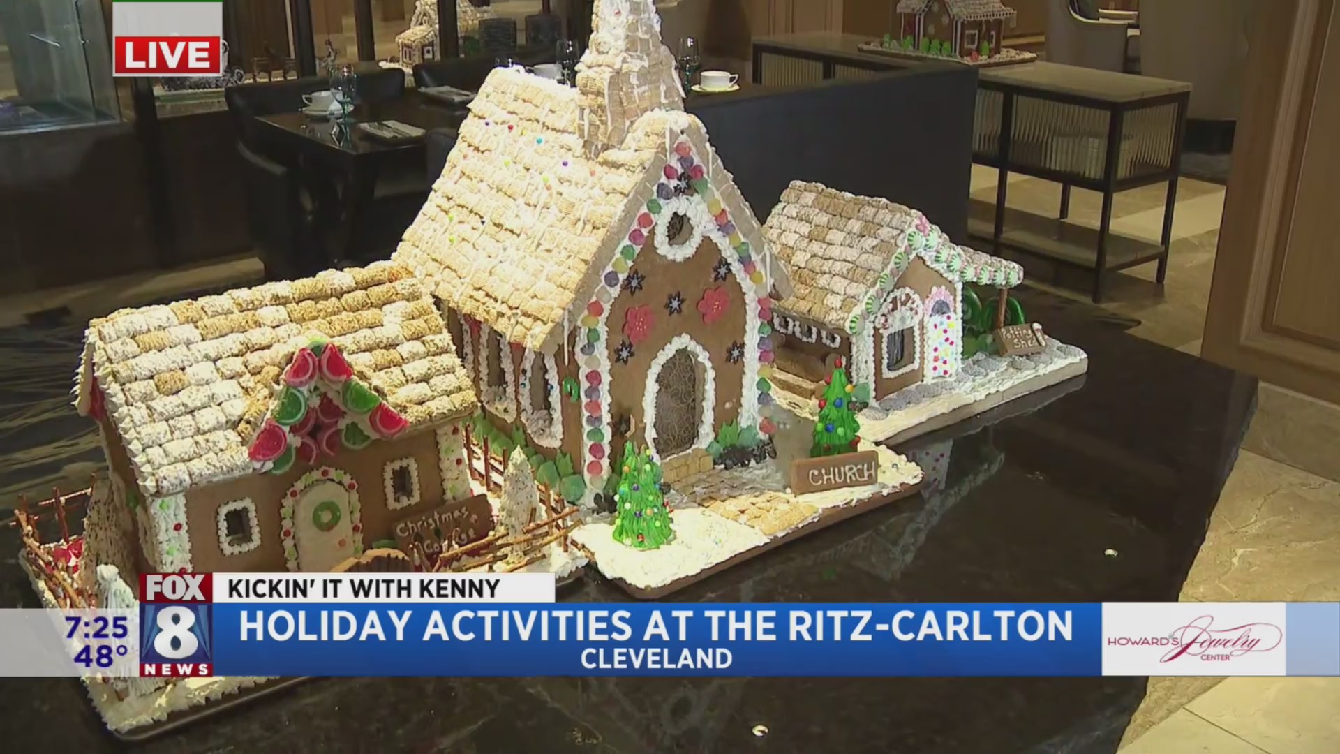 Gingerbread houses galore give Cleveland’s Ritz-Carlton a very festive ...