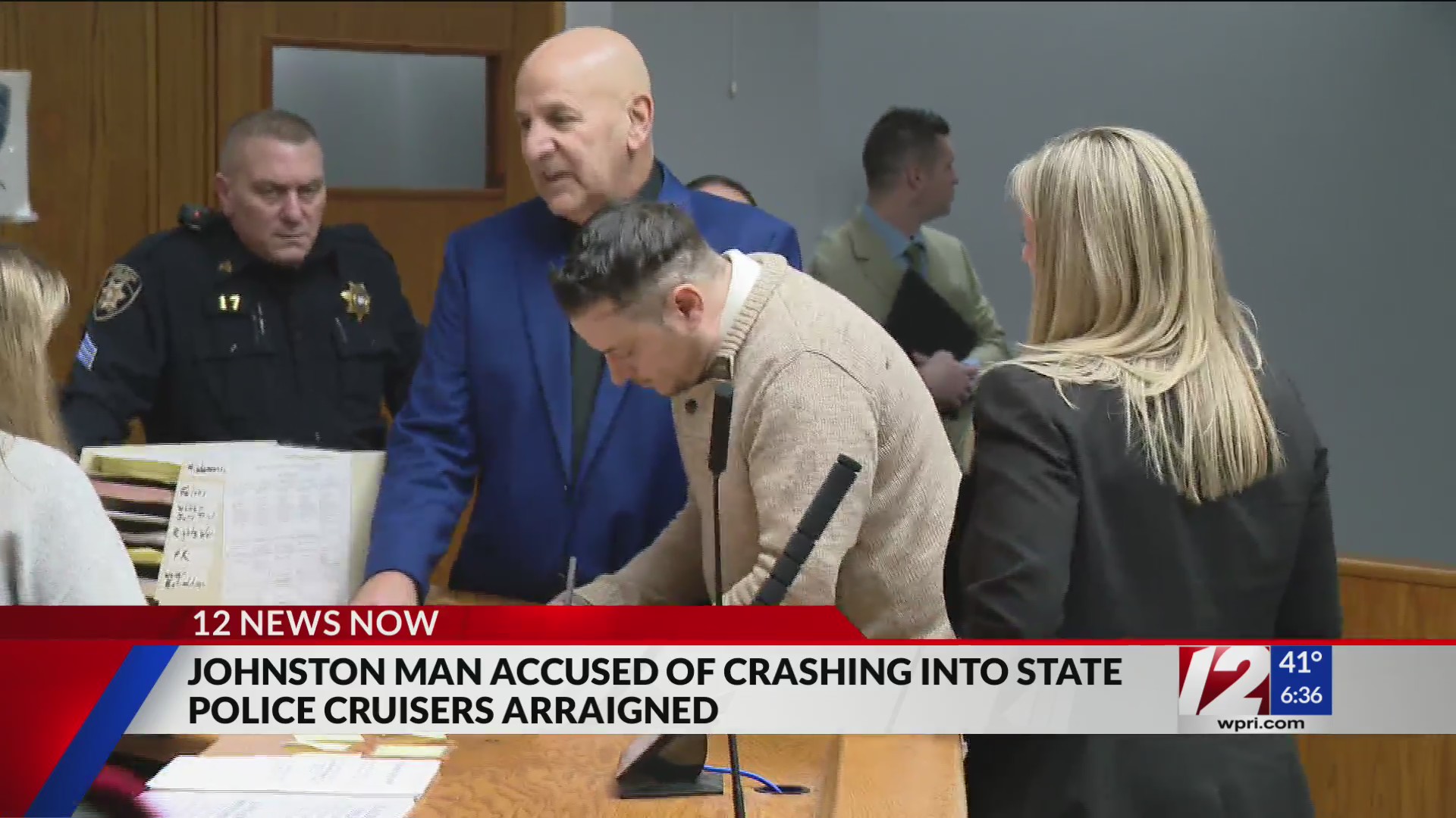 Johnston man charged with DUI in cruiser crash faces judge – WPRI.com