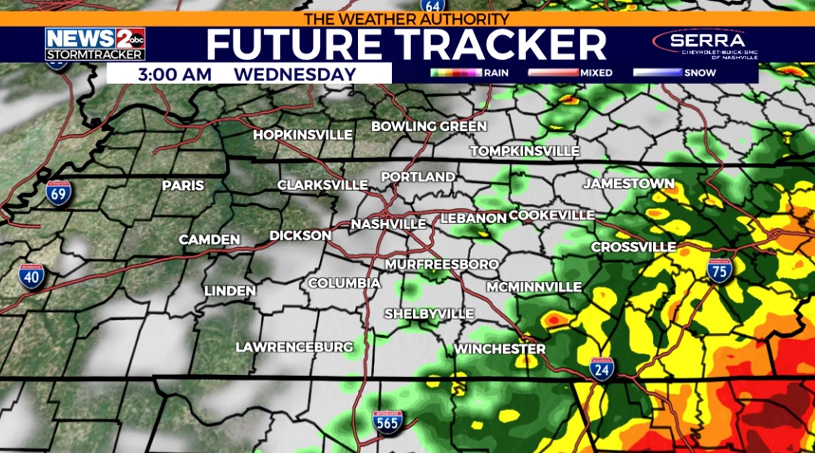 November 30, 2022 2 AM Weather Update – WKRN News 2