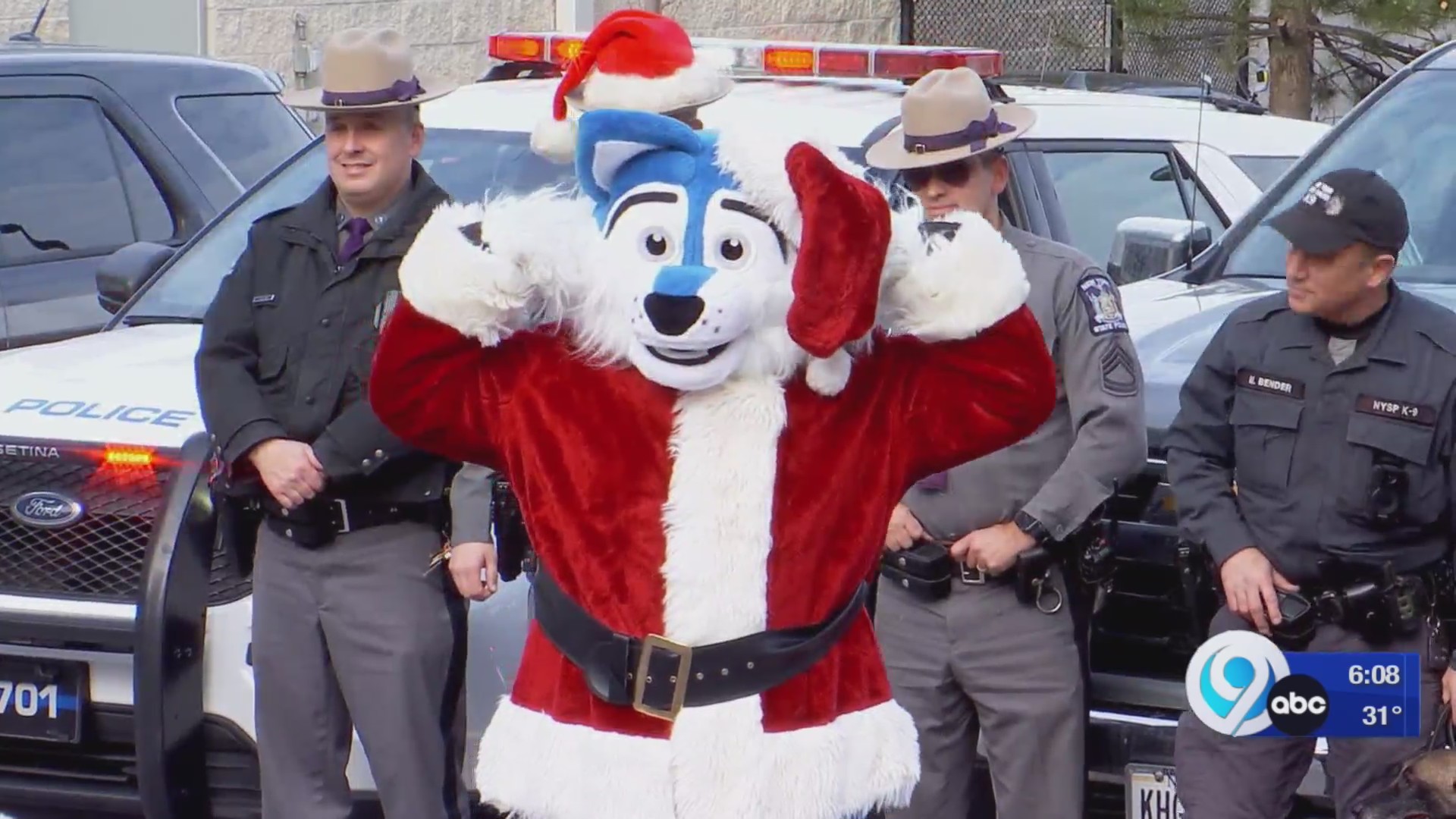 Law enforcement holiday motorcade visits Golisano Children’s Hospital ...