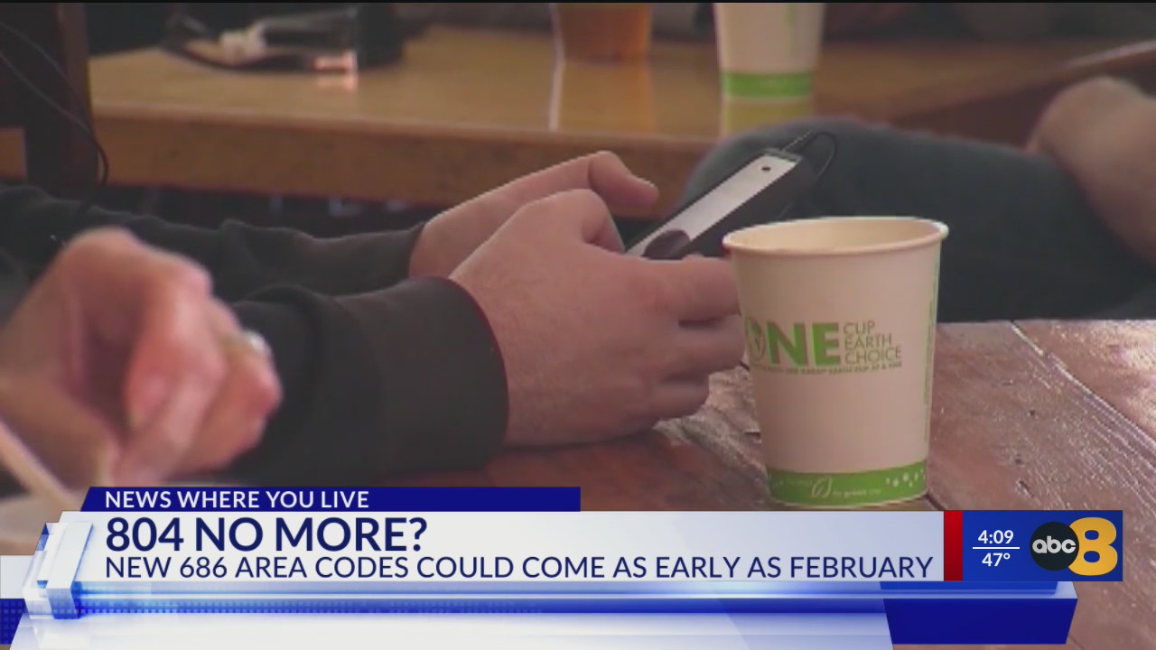 When can Virginians expect the 804 area code to change to 686? – WRIC ...