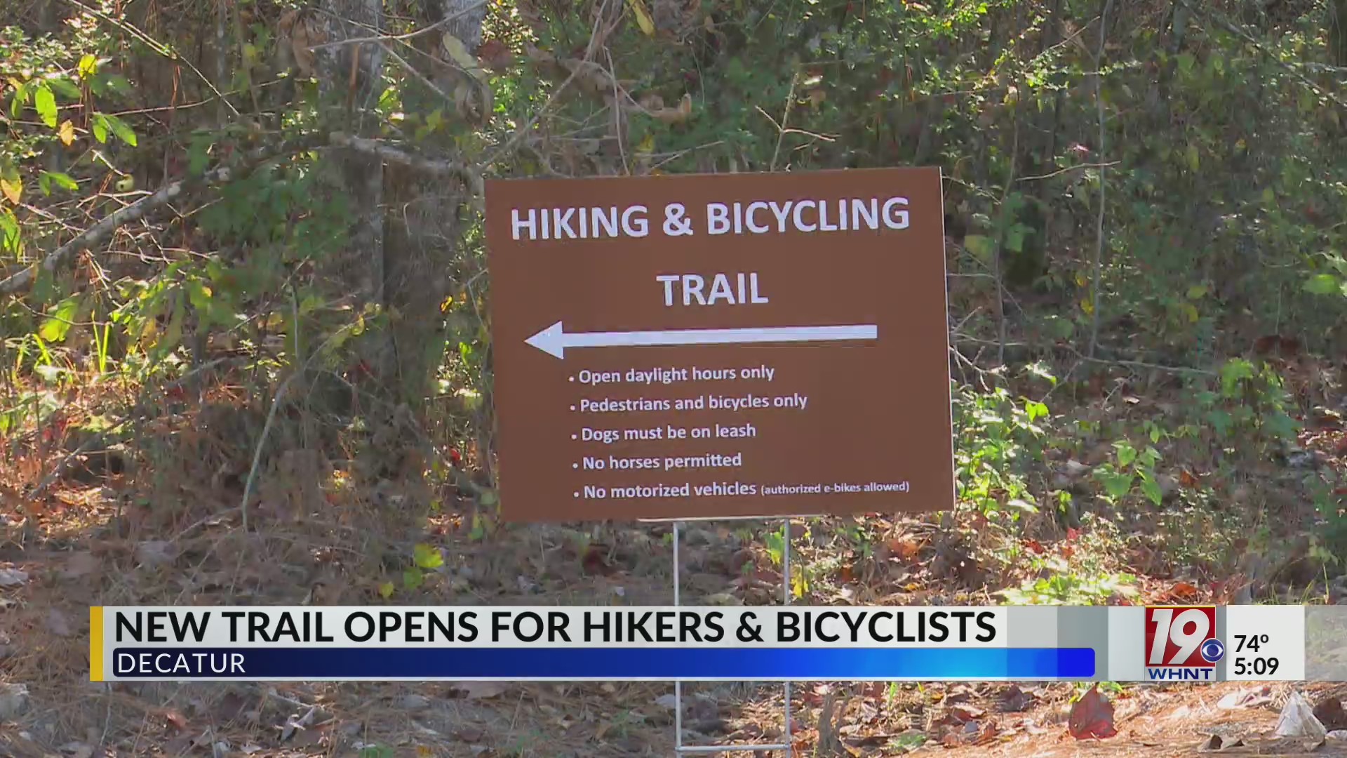 New Trail Opens for Hikers & Bicyclists – WHNT.com