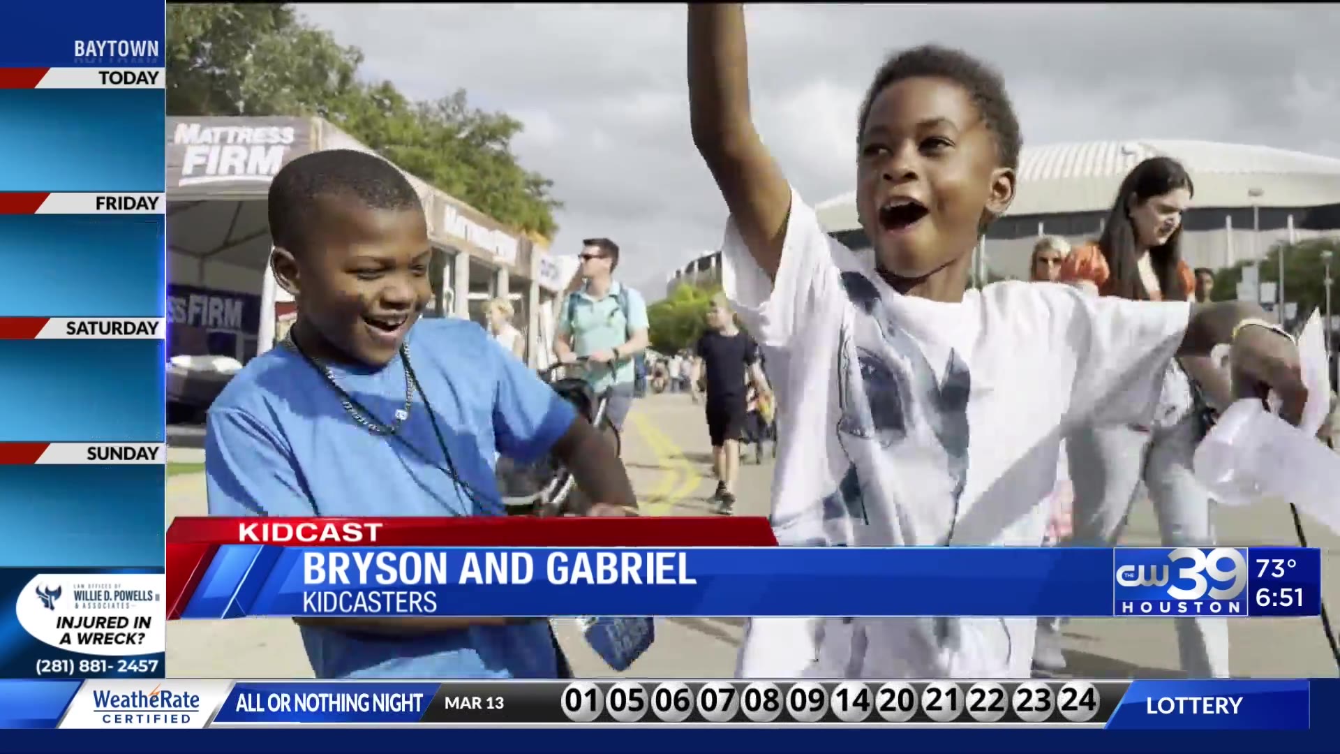 Kidcast Thursday – Bryson Foreman and Gabriel White – CW39 Houston