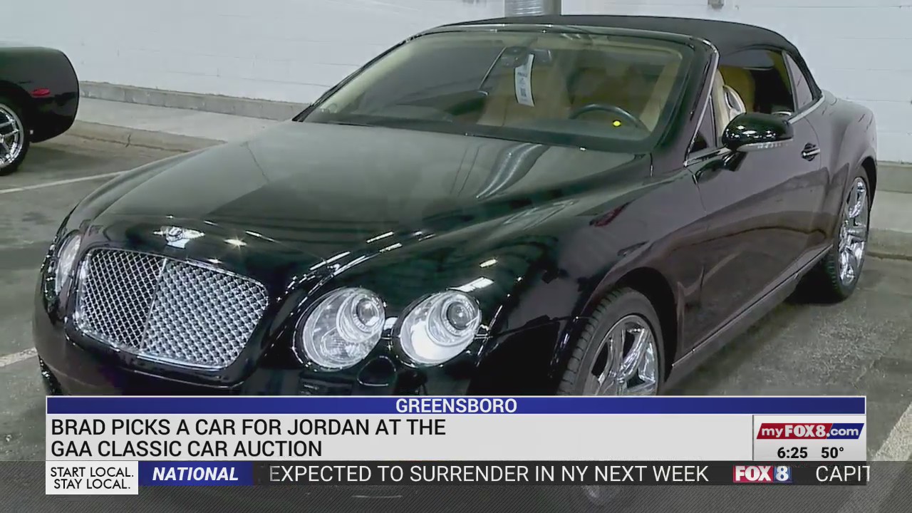 Brad Jones picks a car for Jordan Brown at the GAA Classic Car Auction ...