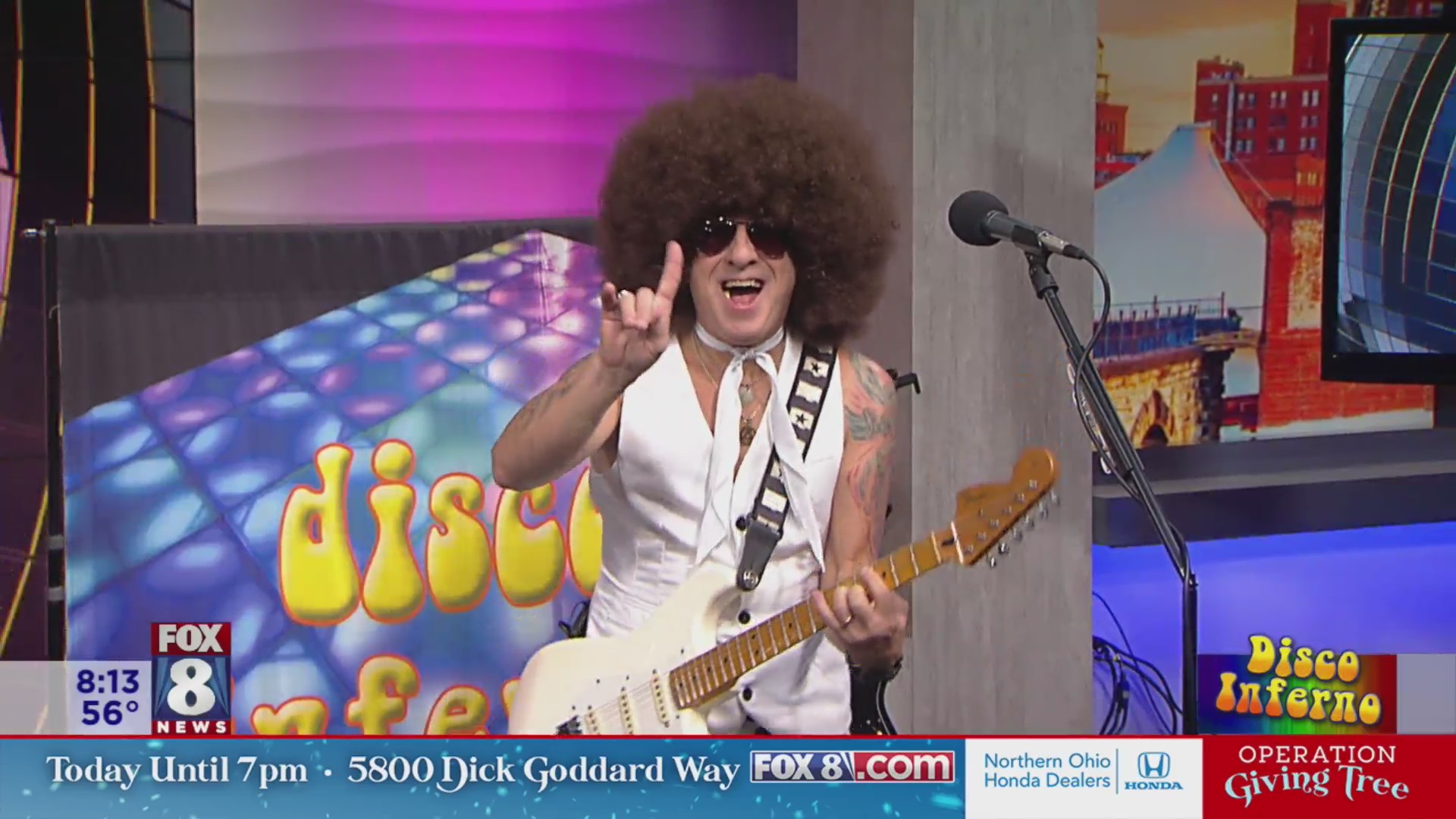 Disco Inferno rockin’ the Fox 8 studio – Fox 8 Cleveland WJW