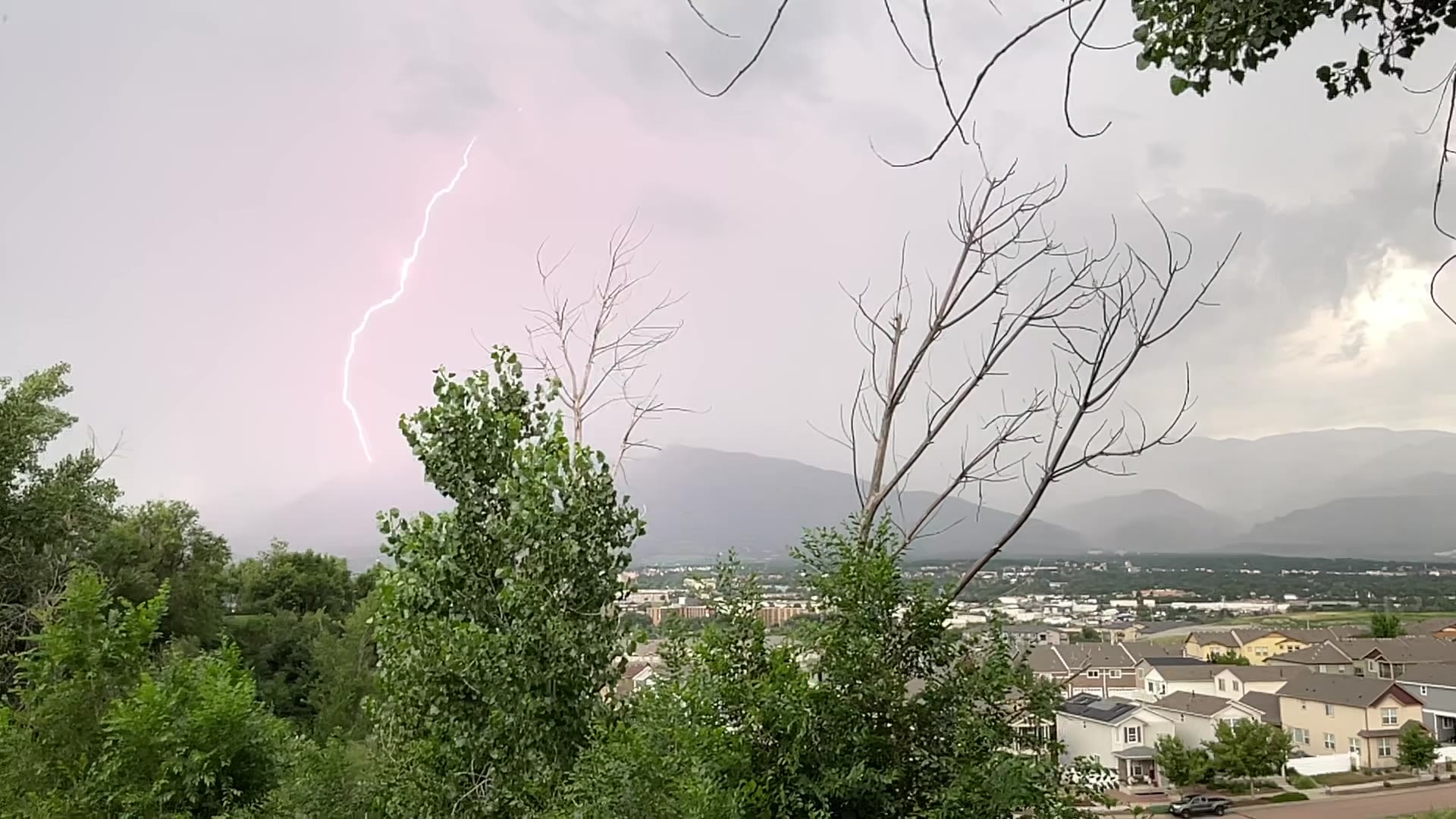 WATCH: Lightning strikes Cheyenne Mountain Monday – FOX21 News Colorado