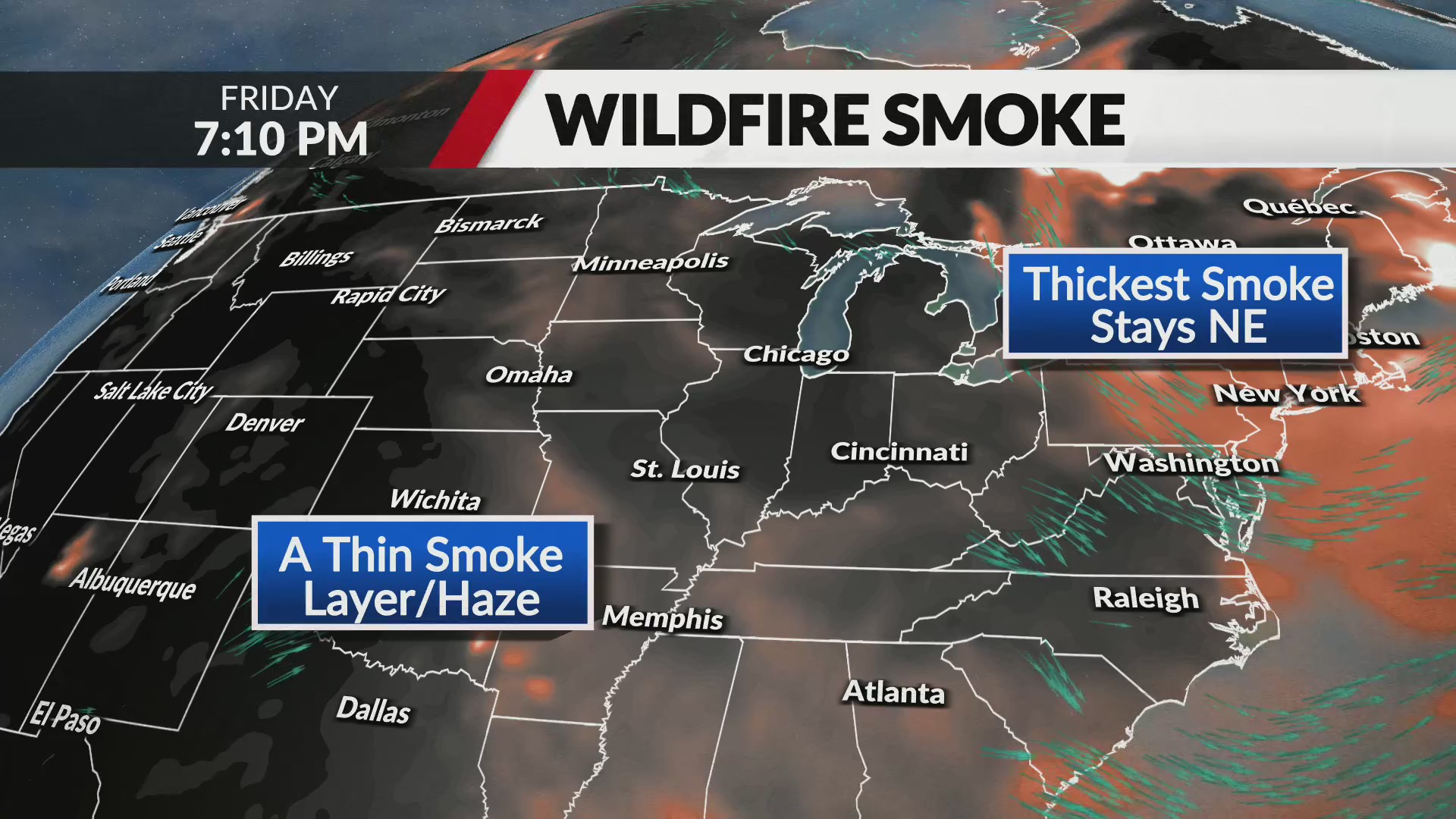 US Air Quality Forecast and Wildfire Smoke Map – FOX 2