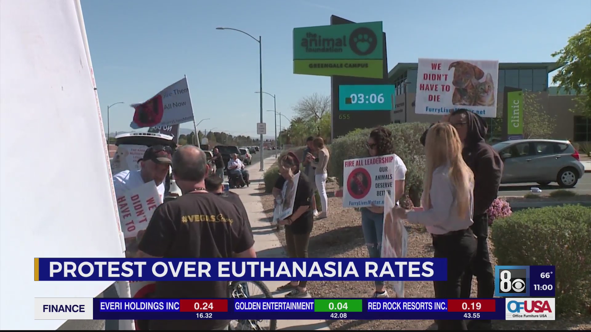 Protest held at Animal Foundation over rise in euthanasia rates – KLAS