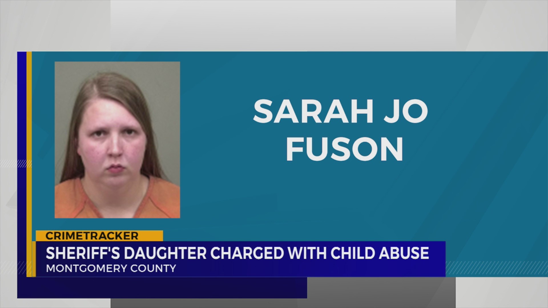 Montgomery County sheriff’s daughter indicted on 2 counts of child ...