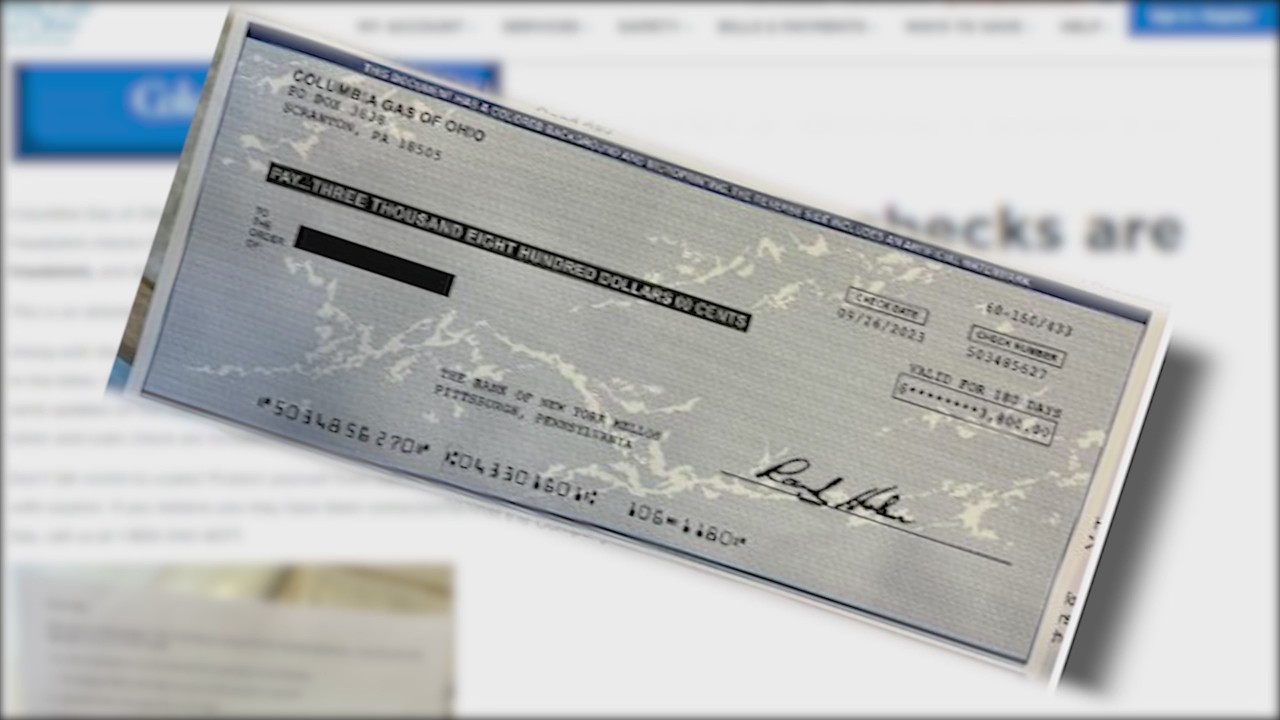 Ohio utility company warns of scammers sending fake checks – NBC4 WCMH-TV