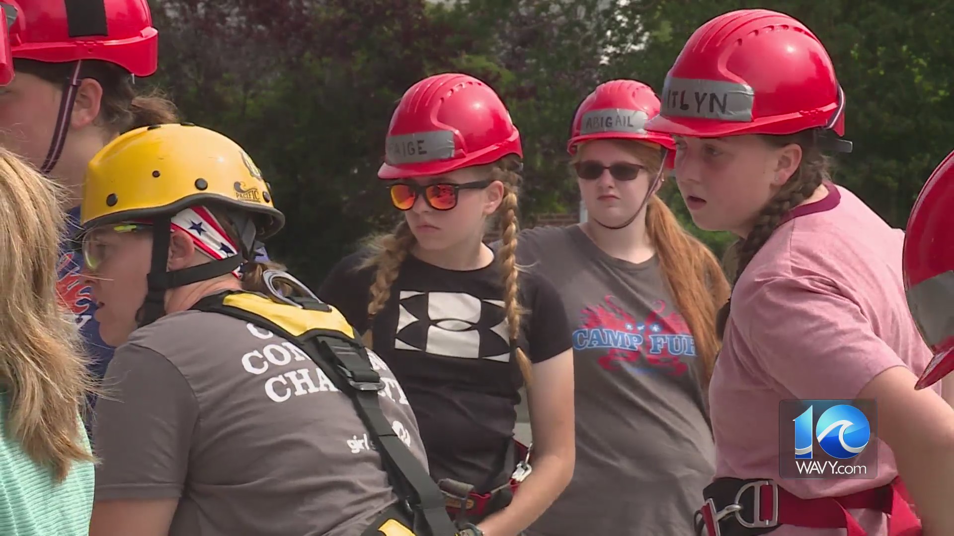 Camp Fury teaches Girl Scouts rappelling, shattering glass ceilings ...