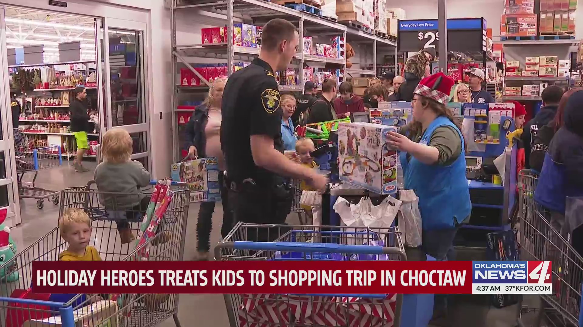 Holiday heroes treat dozens of kids to shopping trip in Choctaw – KFOR ...