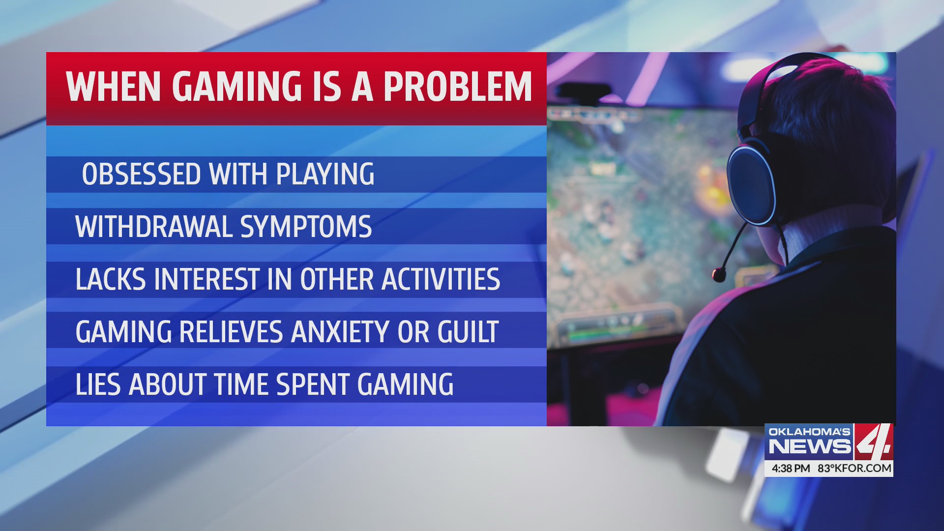 The risks & remedies for gaming addiction – KFOR.com Oklahoma City