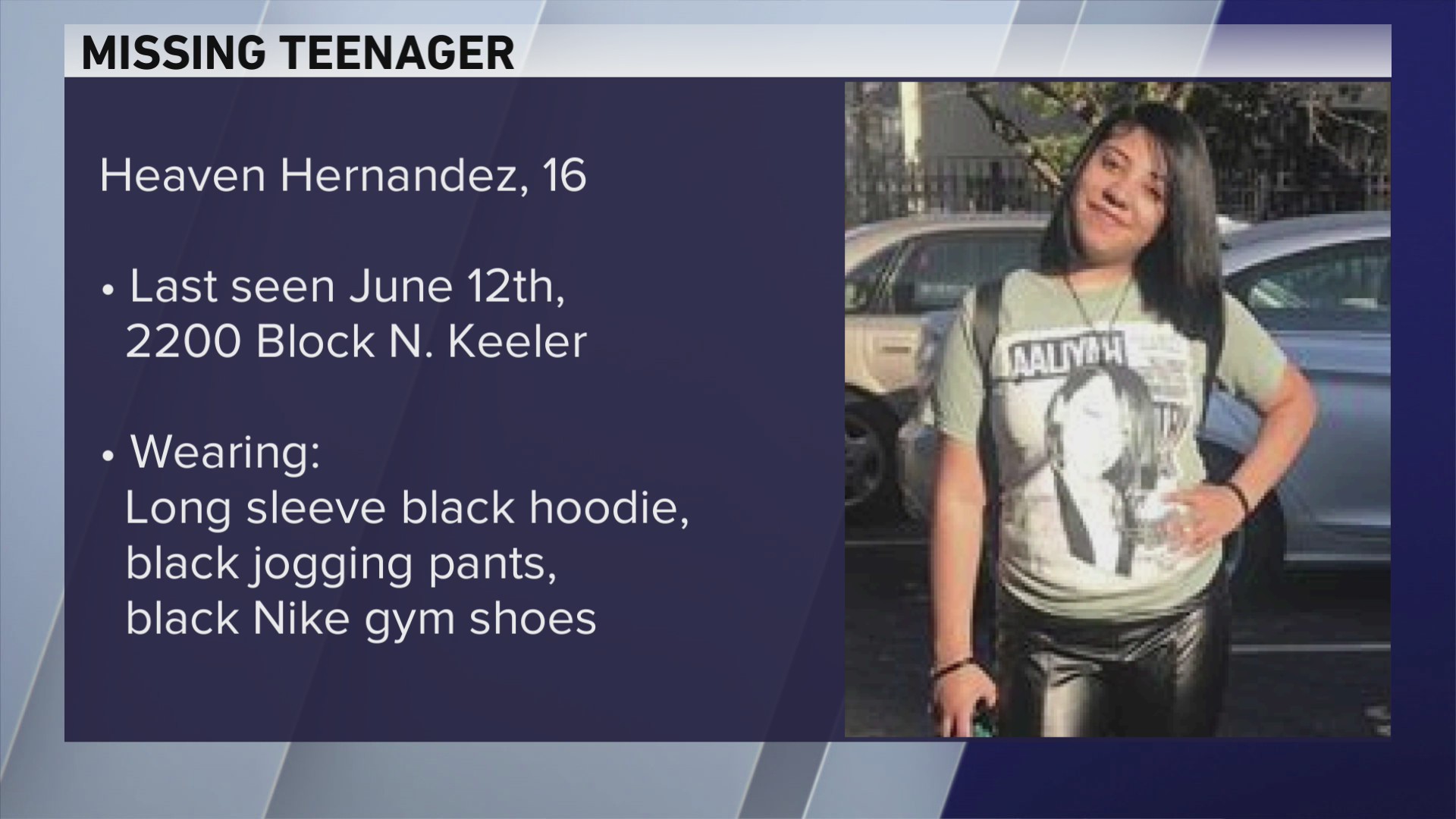 Chicago police searching for ‘high-risk’ missing teen last seen at her ...