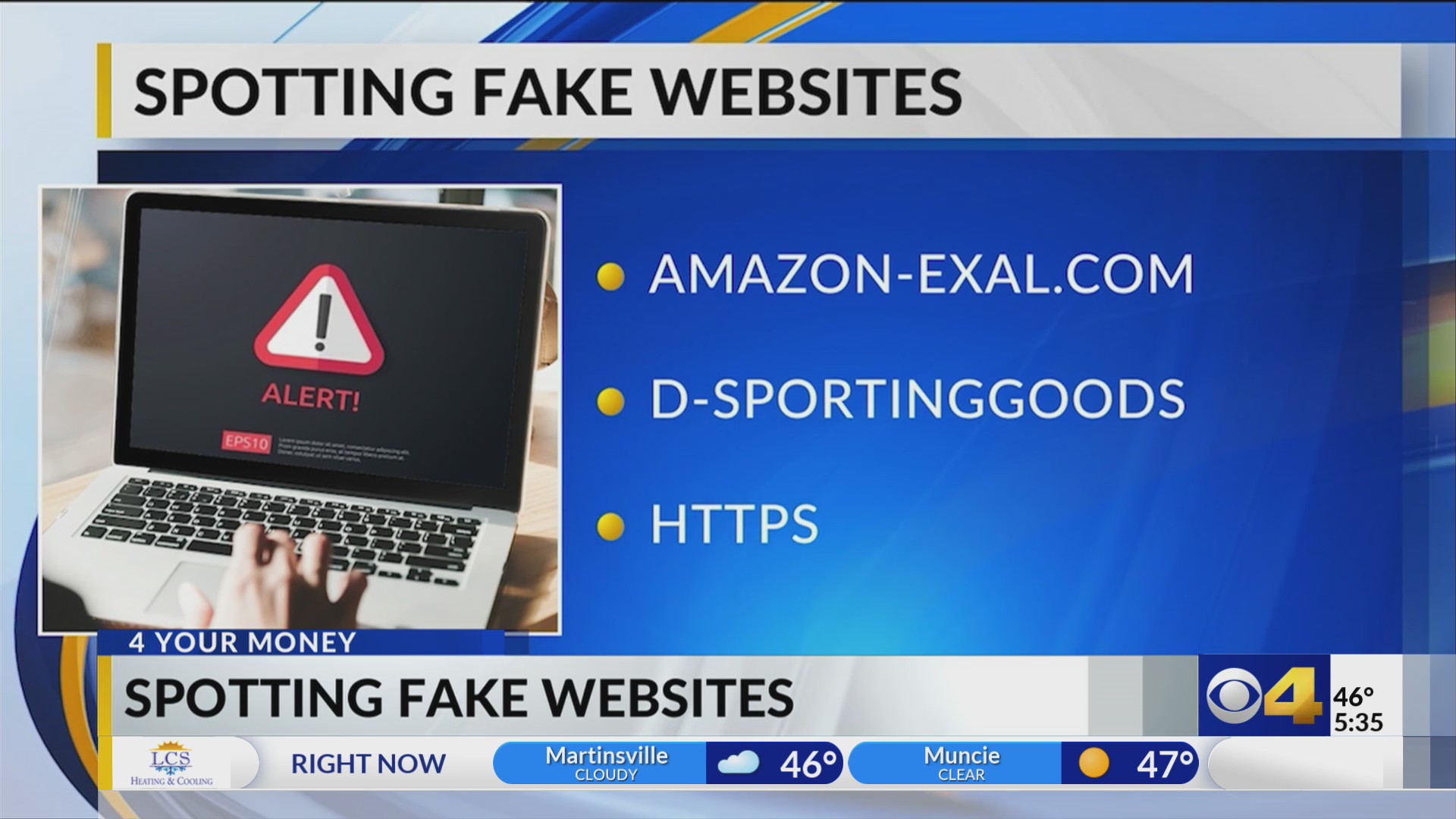 4 Your Money: How to spot fake websites trying to scam you – Fox 59