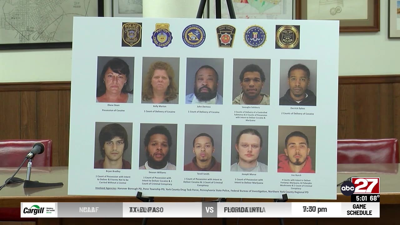Dozens arrested in drug bust – ABC27