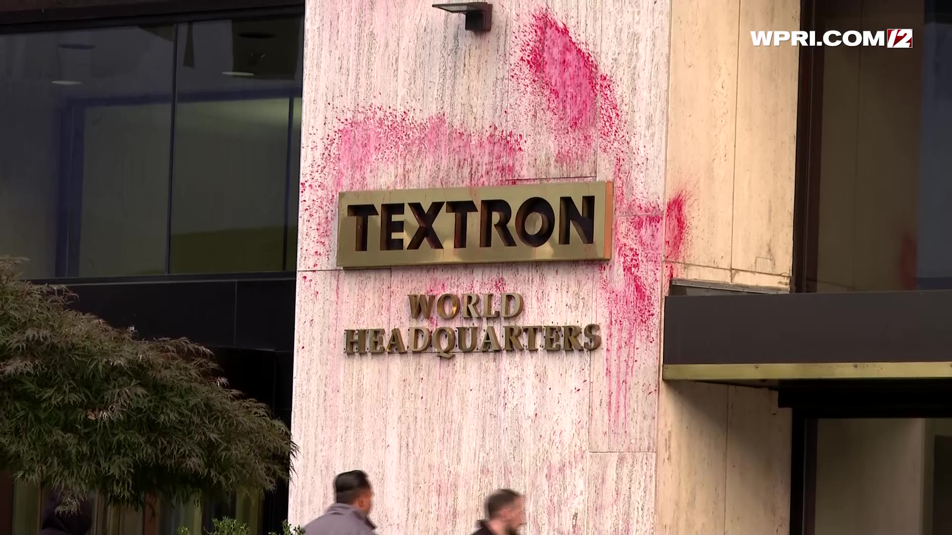 VIDEO NOW: Textron headquarters building vandalized – WPRI.com