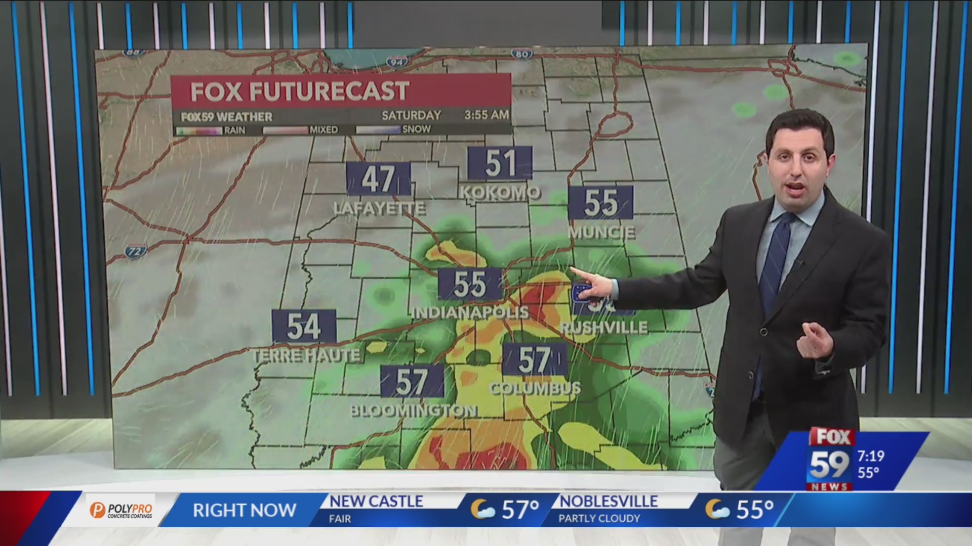 Changes arrive in the days ahead, rain overnight – Fox 59