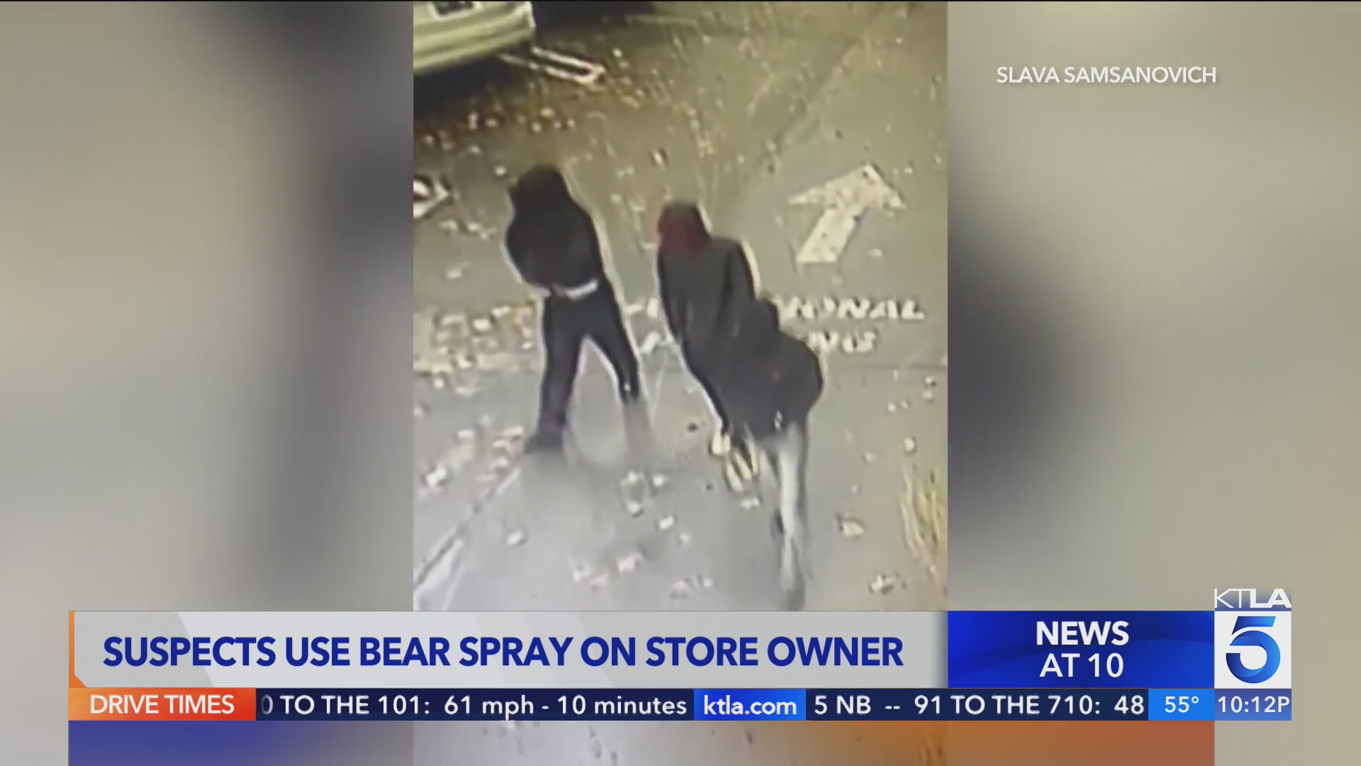 Suspects use bear spray on man during attempted robbery – KTLA