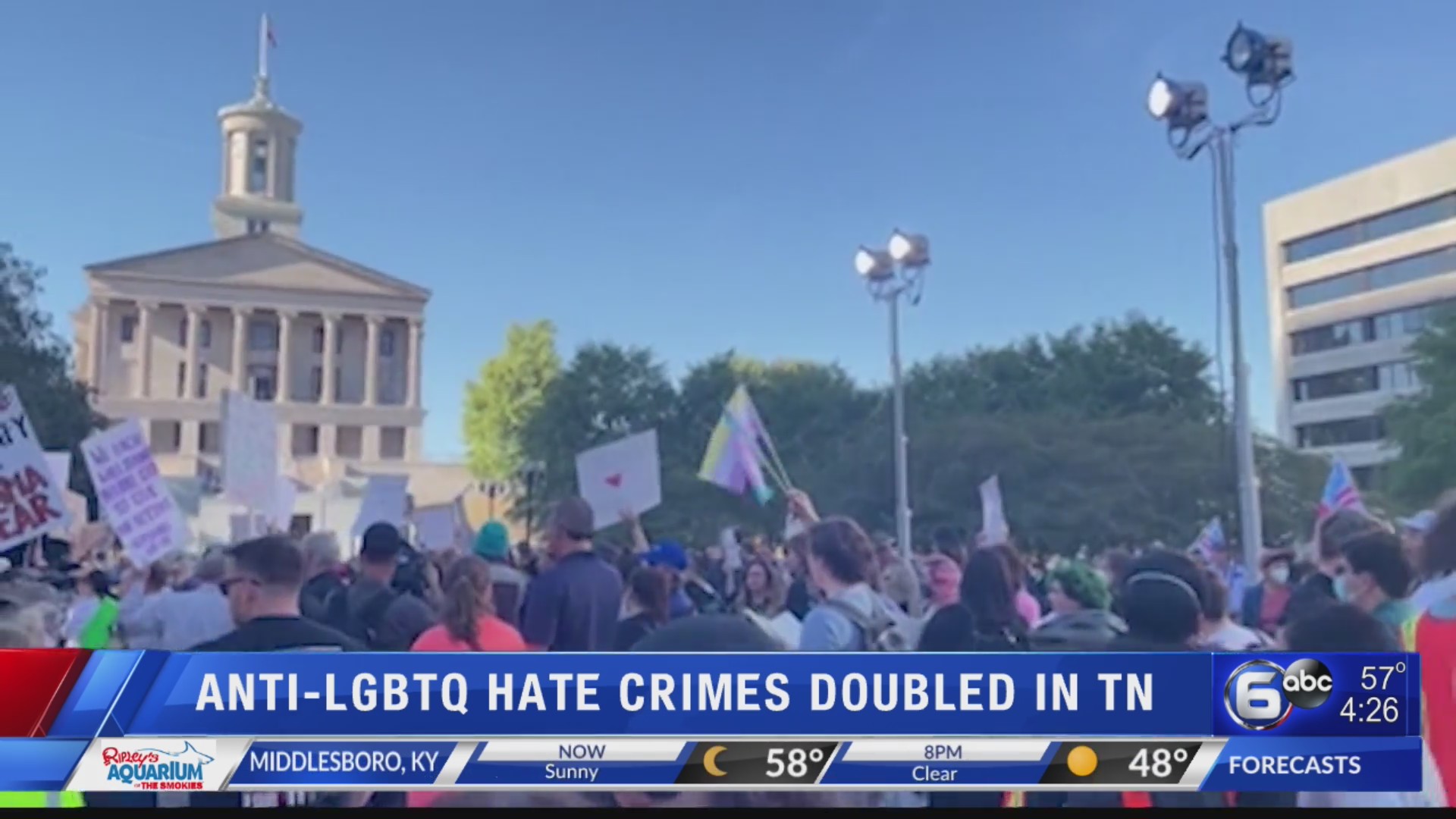 Anti-LGBTQ Hate Crimes doubled in Tennessee – WATE 6 On Your Side