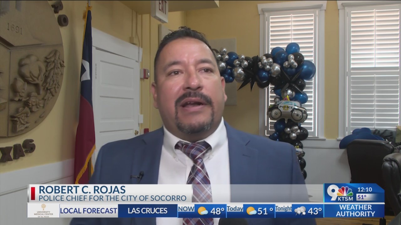 Robert C. Rojas, new Police chief for the city of Socorro, TX. – KTSM 9 ...