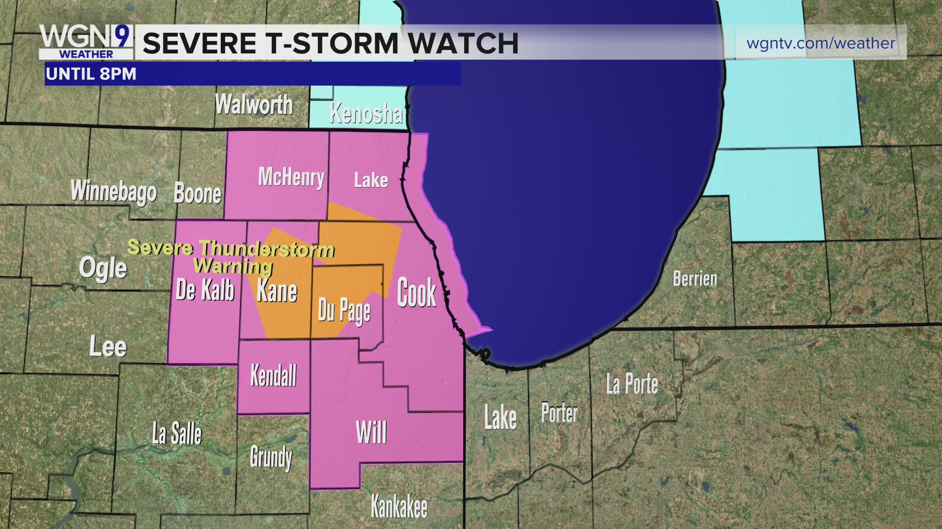 Severe thunderstorm warning issued for Cook, DuPage, Lake & Kane ...