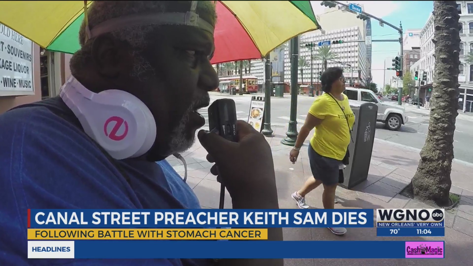 Canal Street preacher, Keith Sam, dies at 65 – WGNO