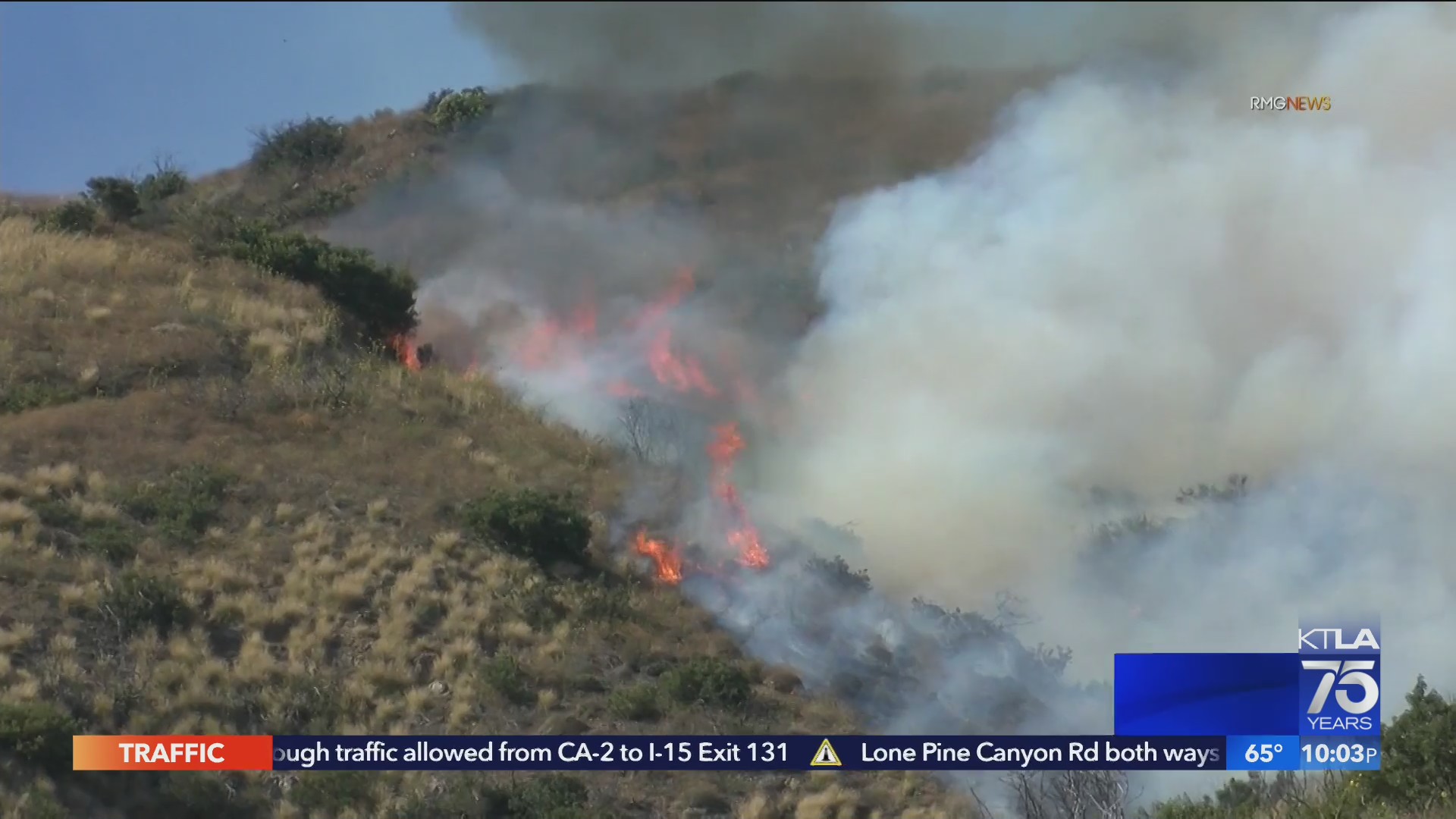 Fish Fire near Duarte continues to burn – KTLA