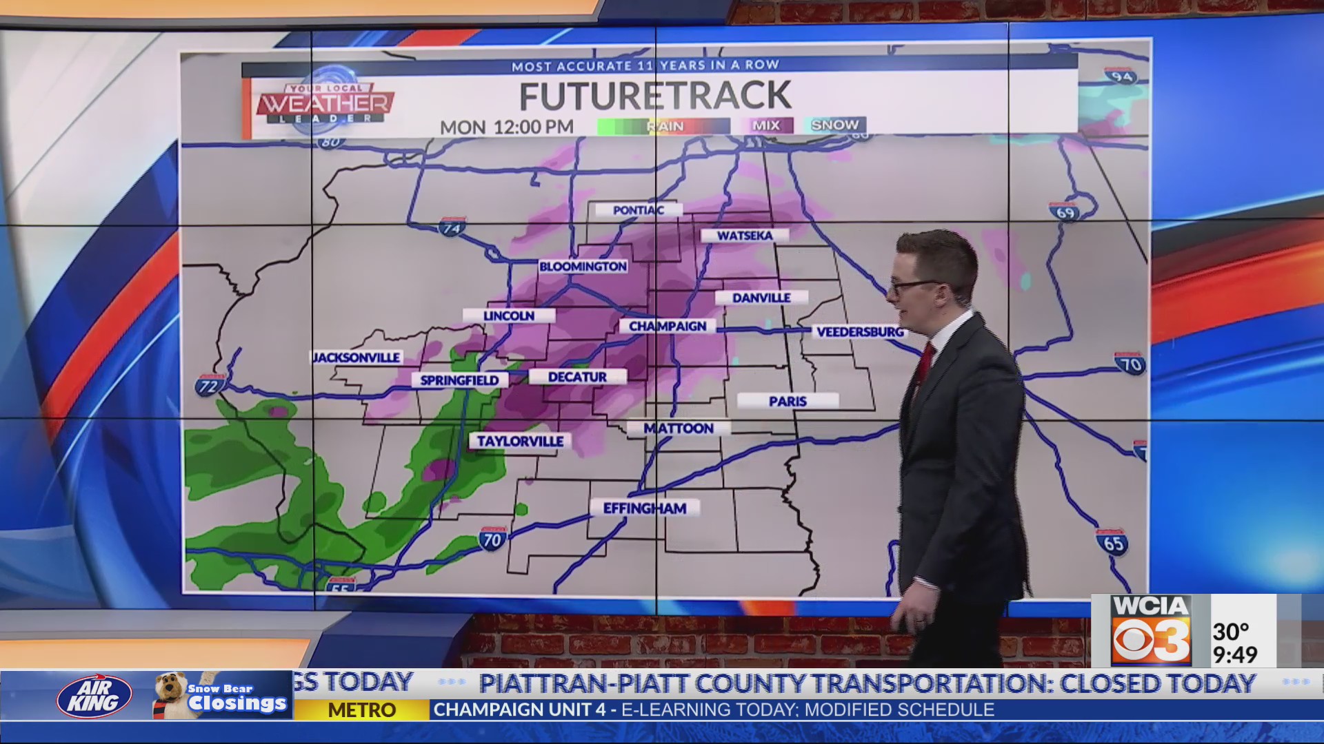 Weather Now: Freezing Rain Impacts for Later Today – WCIA.com
