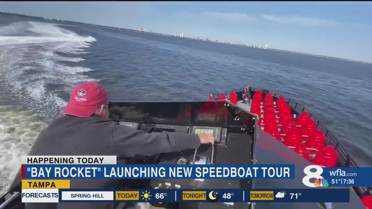 Speedboat attraction, Bay Rocket, launches in Tampa – WFLA