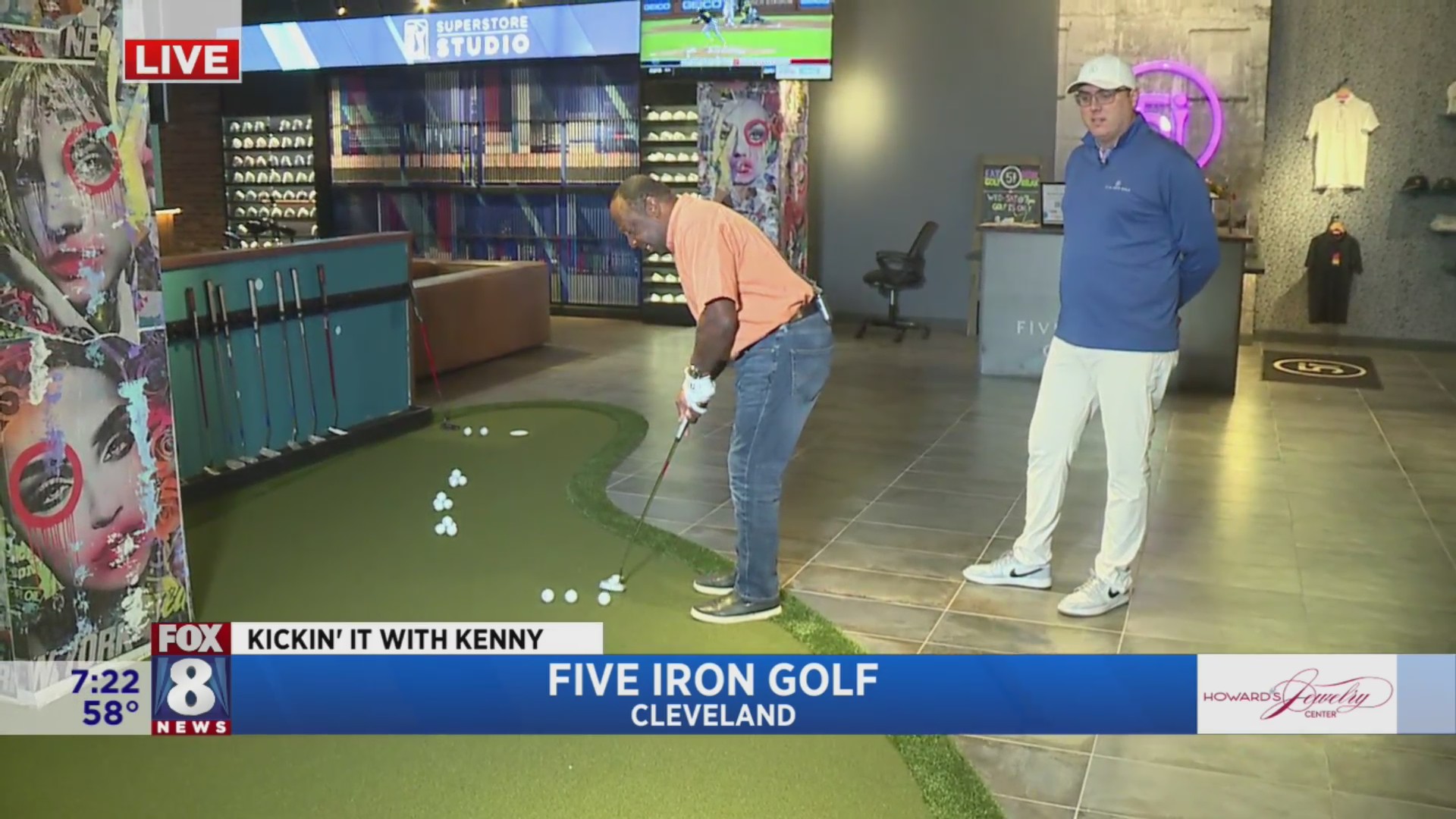 Kenny’s working on his swing at 5 Iron Golf – Fox 8 Cleveland WJW