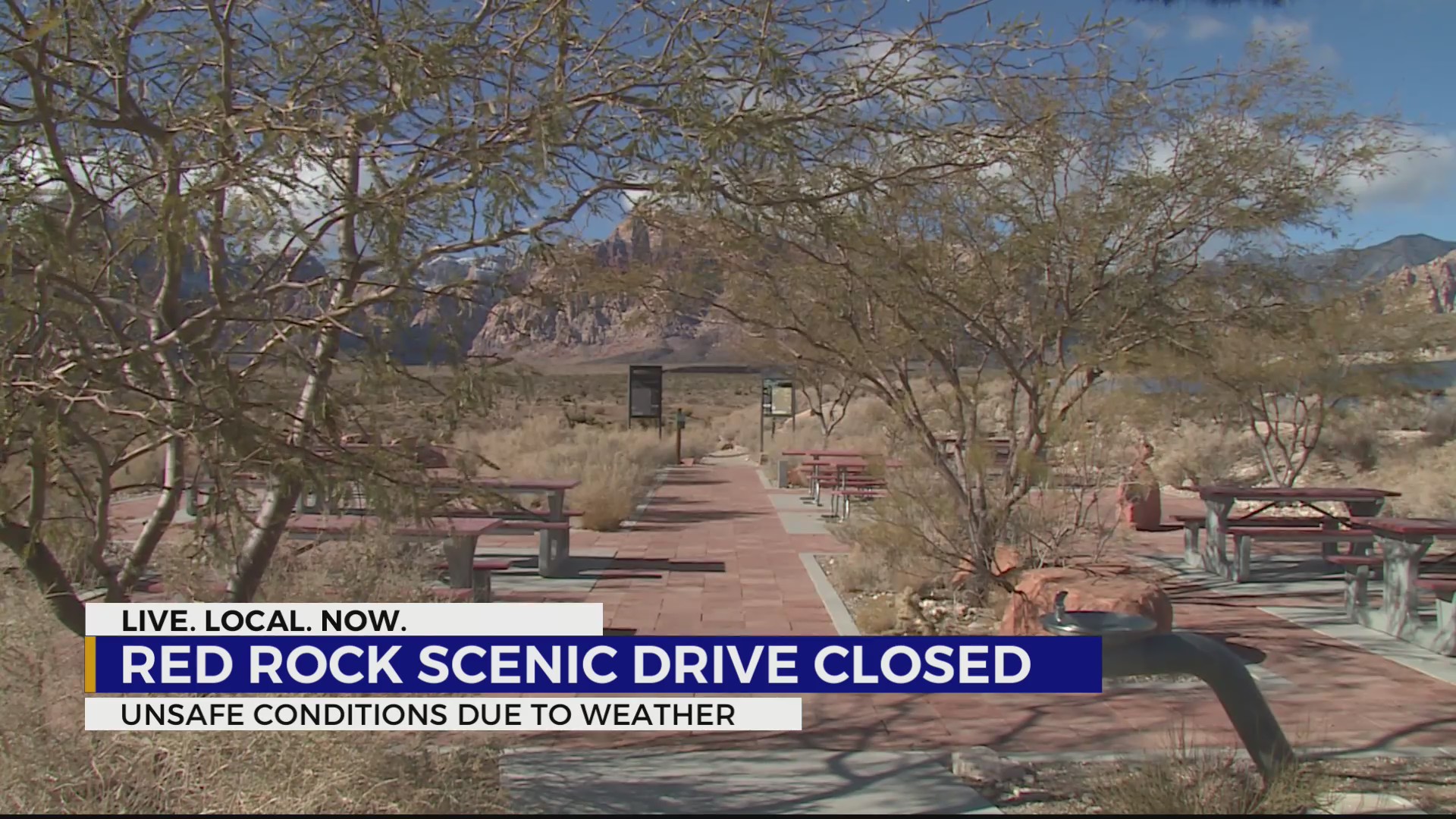 BLM closed Red Rock Scenic Loop – KLAS