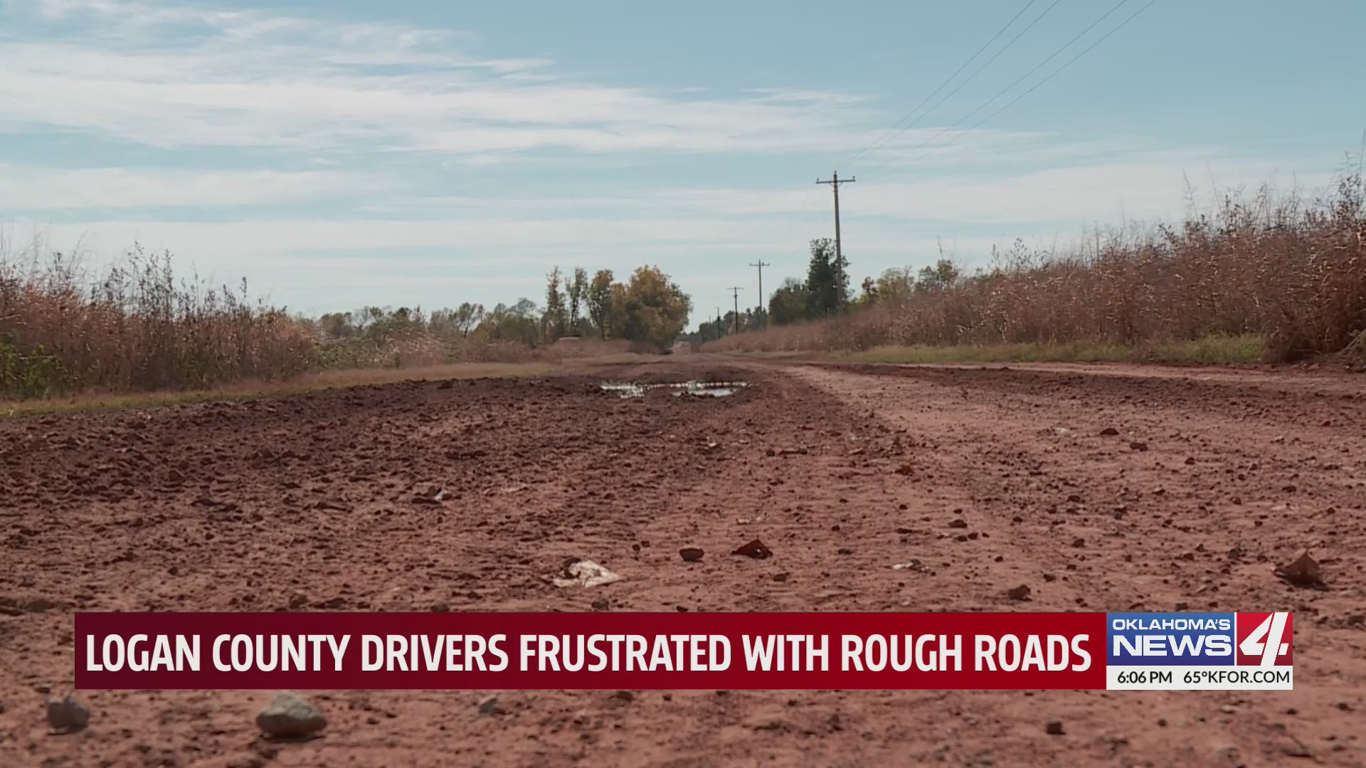 Logan Co. drivers frustrated with rough roads – KFOR.com Oklahoma City