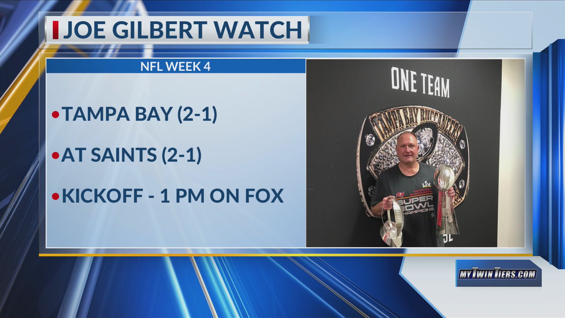 Joe Gilbert Watch – Bucs at Saints – WETM – MyTwinTiers.com