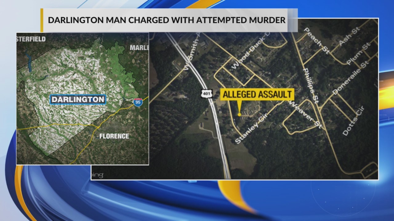 Man jailed on attempted murder charge in Darlington County assault – WBTW