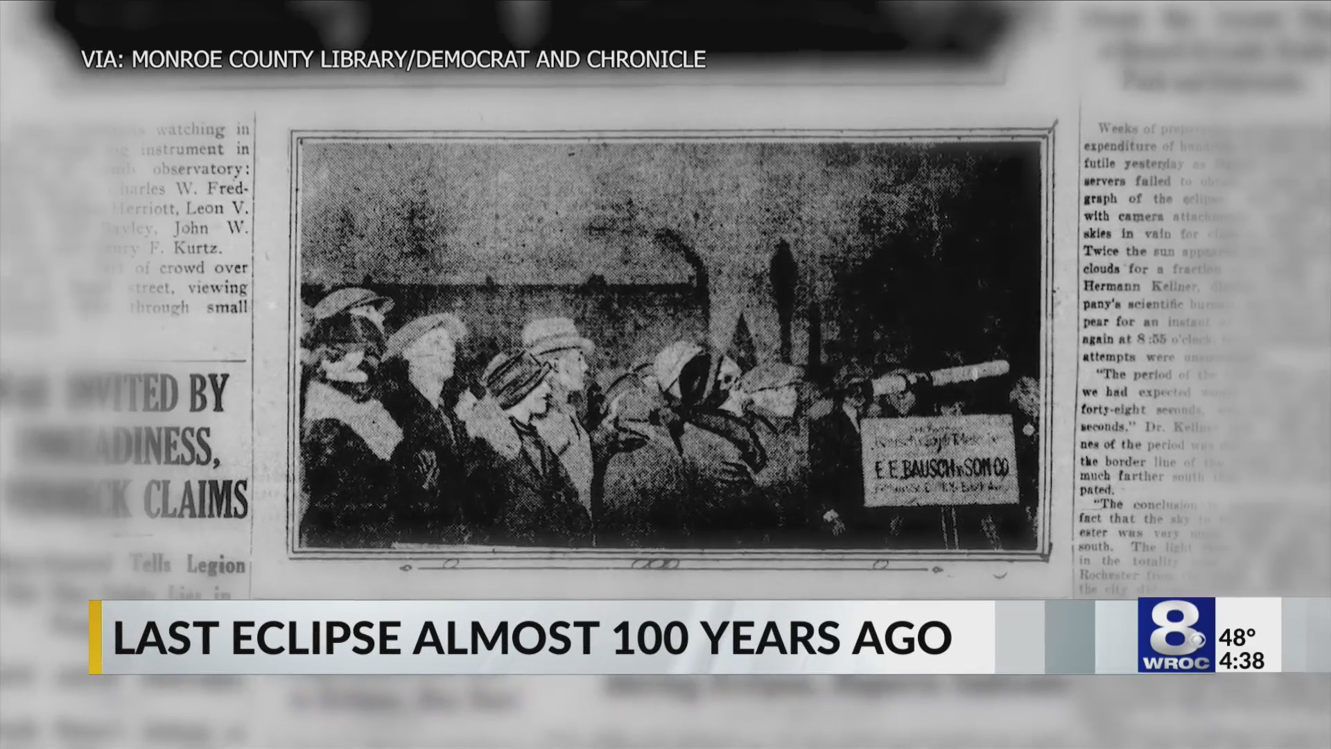 Eclipse 2024: Looking back at Rochester’s last total eclipse in 1925 ...