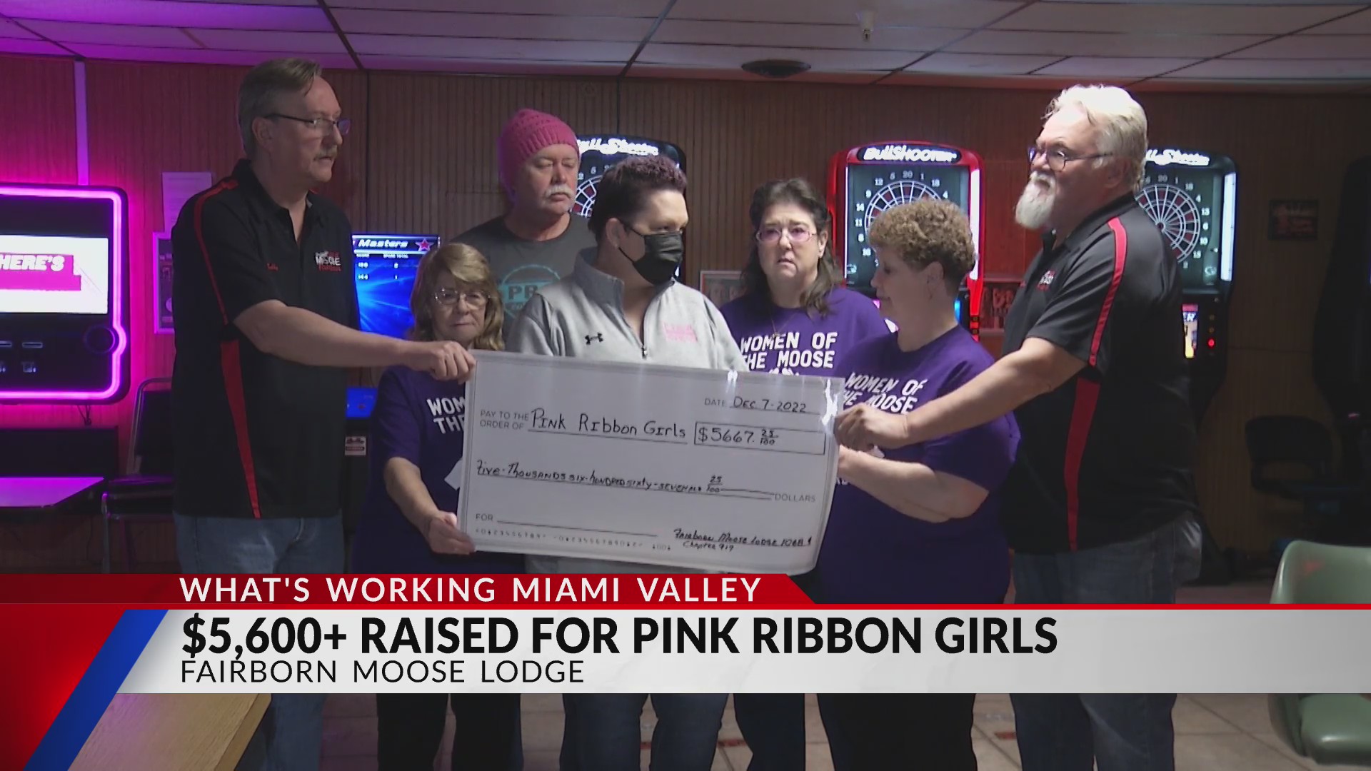 Pink Ribbon Girls receive donation from Fairborn Moose Lodge – WDTN.com